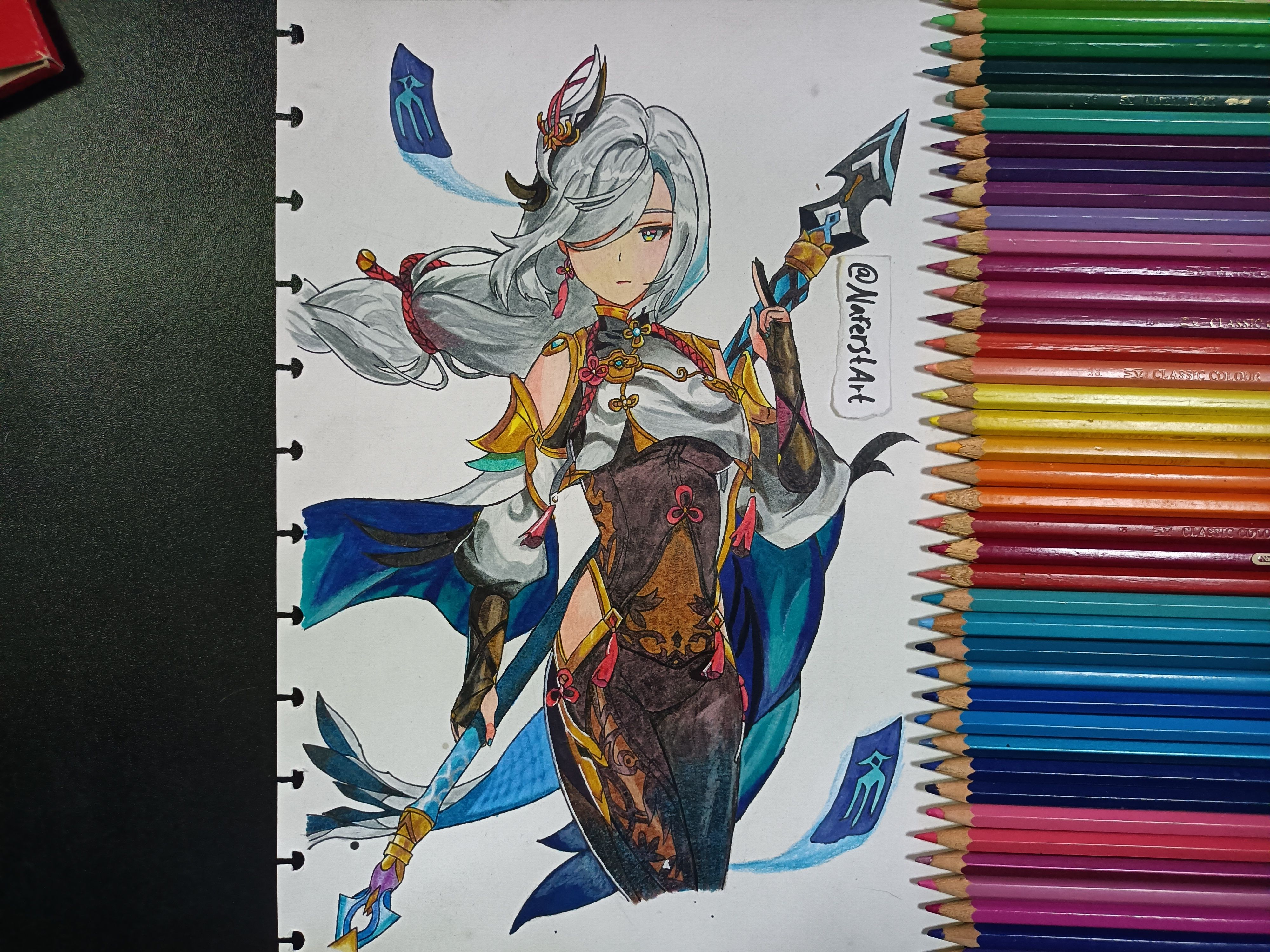 Shenhe Tradisional Art Genshin Impact | HoYoLAB