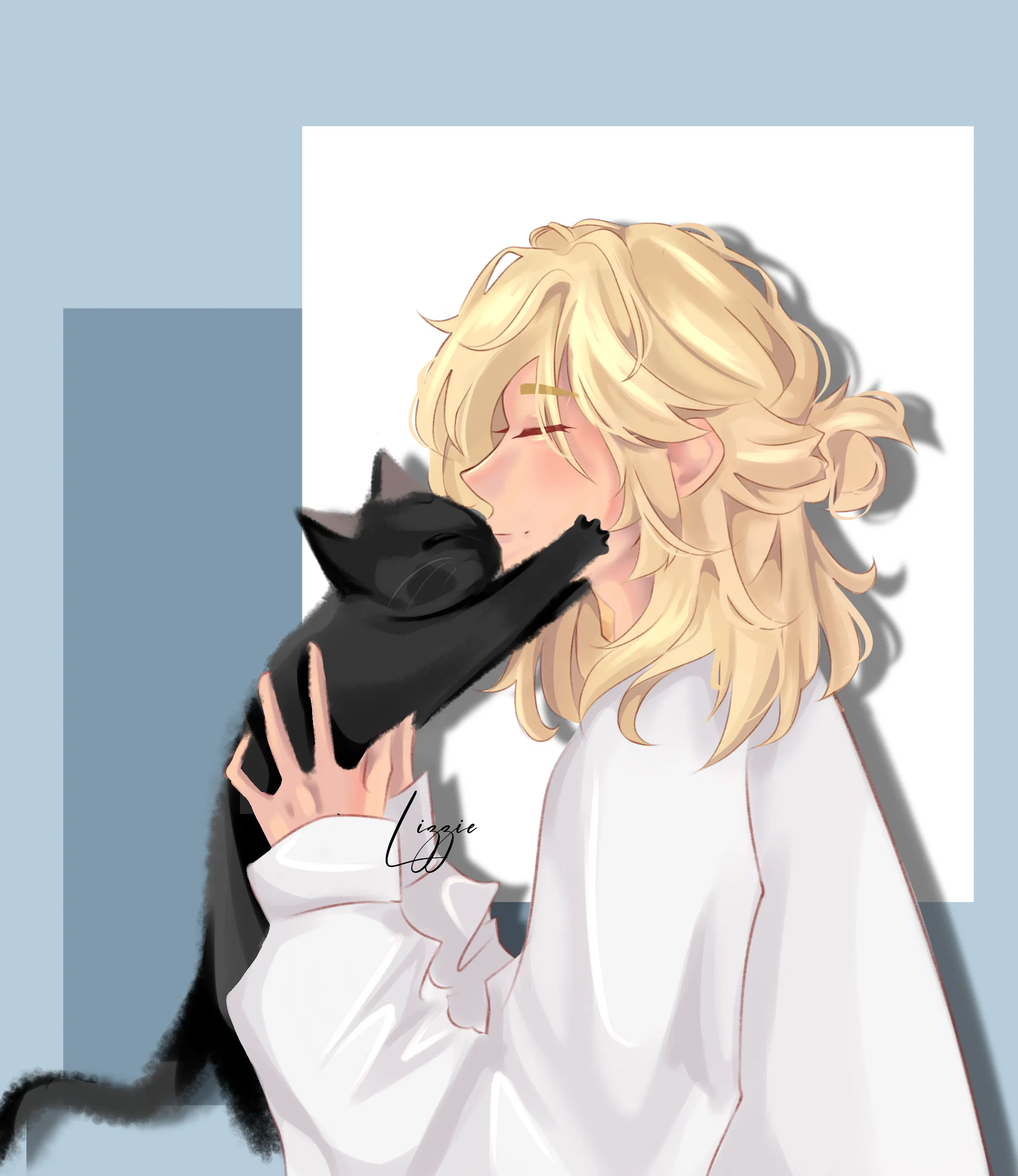 Albedo and Cat Genshin Impact | HoYoLAB