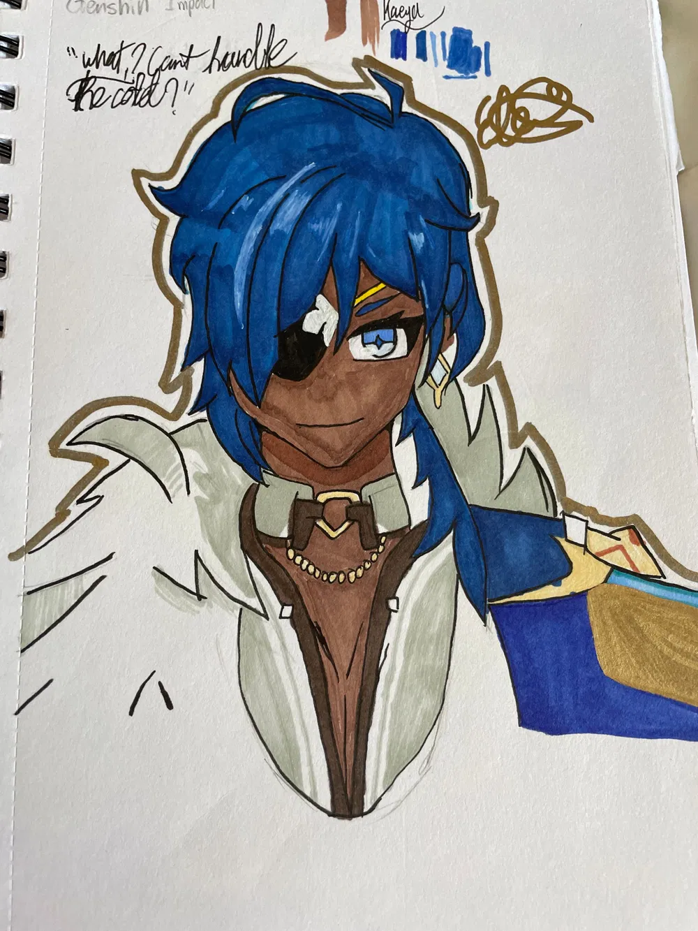 Kaeya fan art Genshin Impact | HoYoLAB