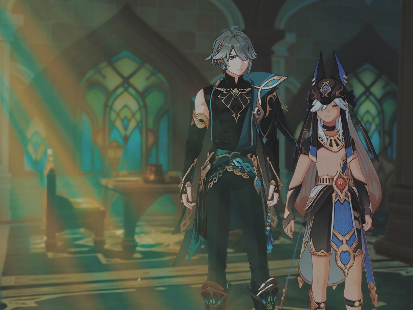 Cyno, Alhaitham, and their first (TCG) date Genshin Impact | HoYoLAB