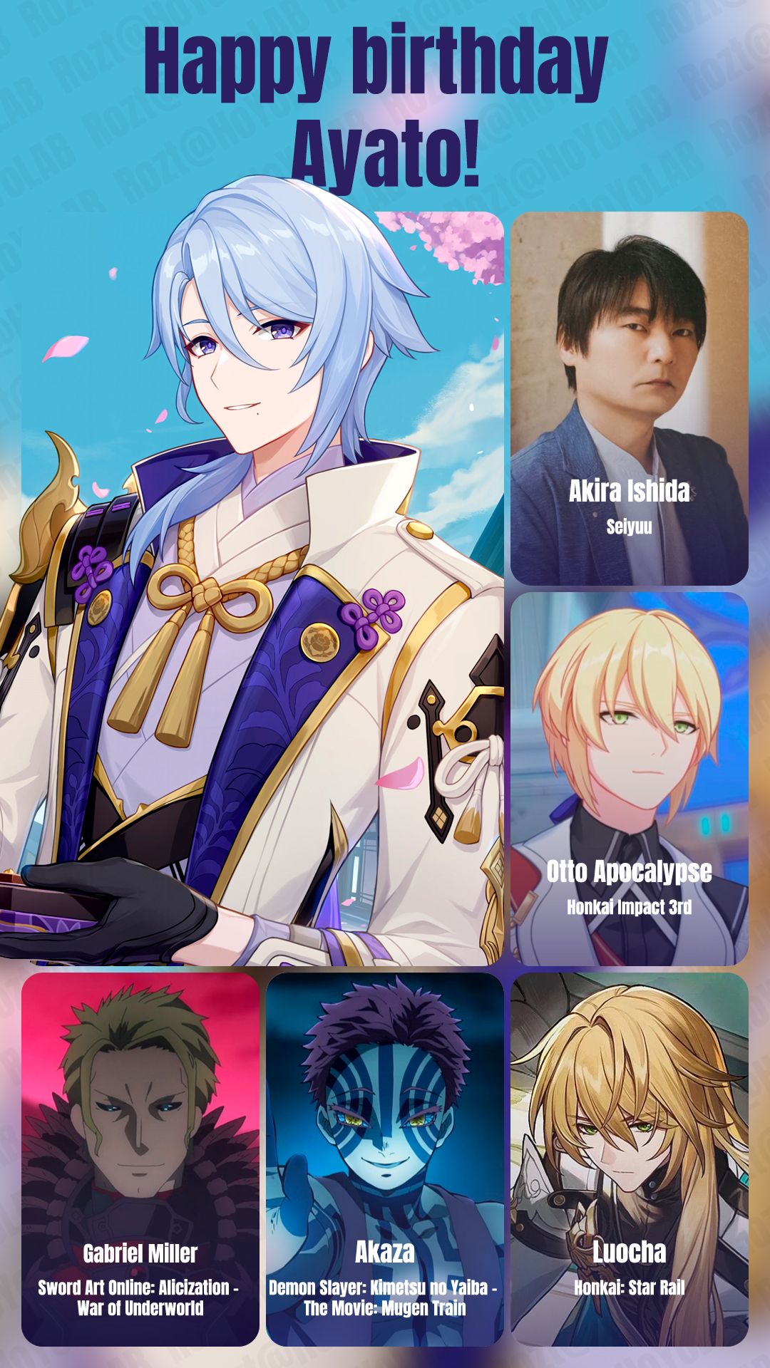 Happy birthday Ayato! / ¡Feliz cumpleaños Ayato! | HoYoLAB