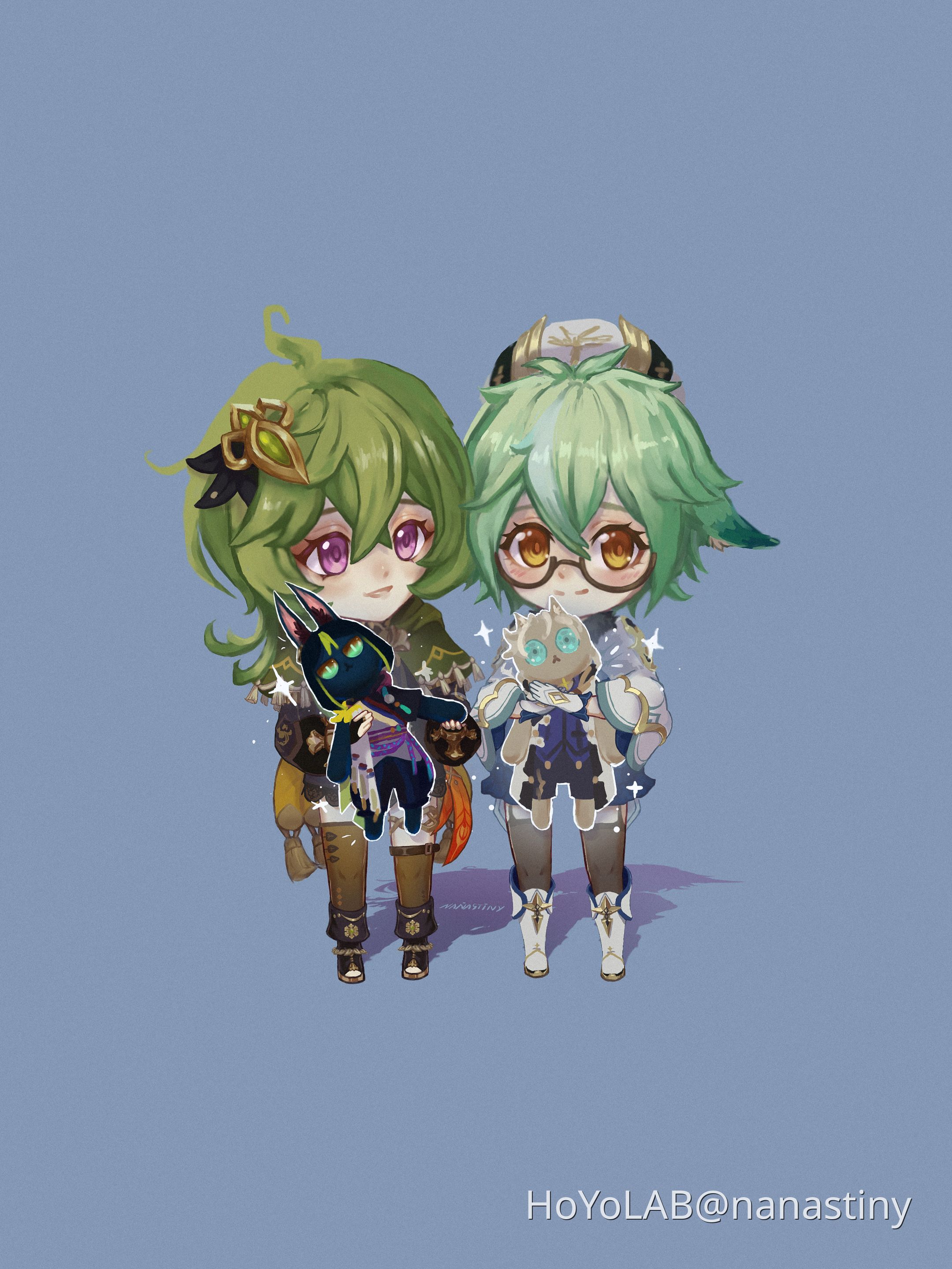 Collei and Sucrose 💚 Genshin Impact | HoYoLAB