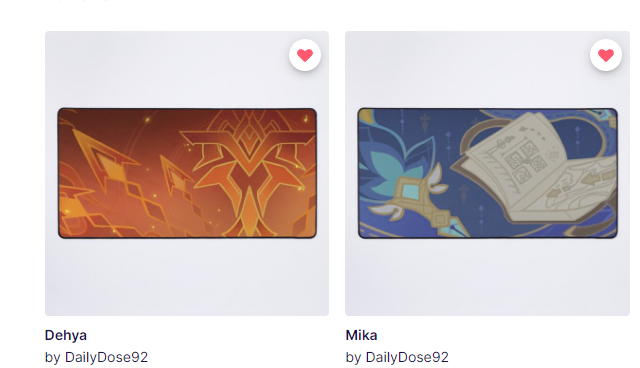 AVAILABLE NOW!! Mika and Dehya friendship name card grab yours now ...