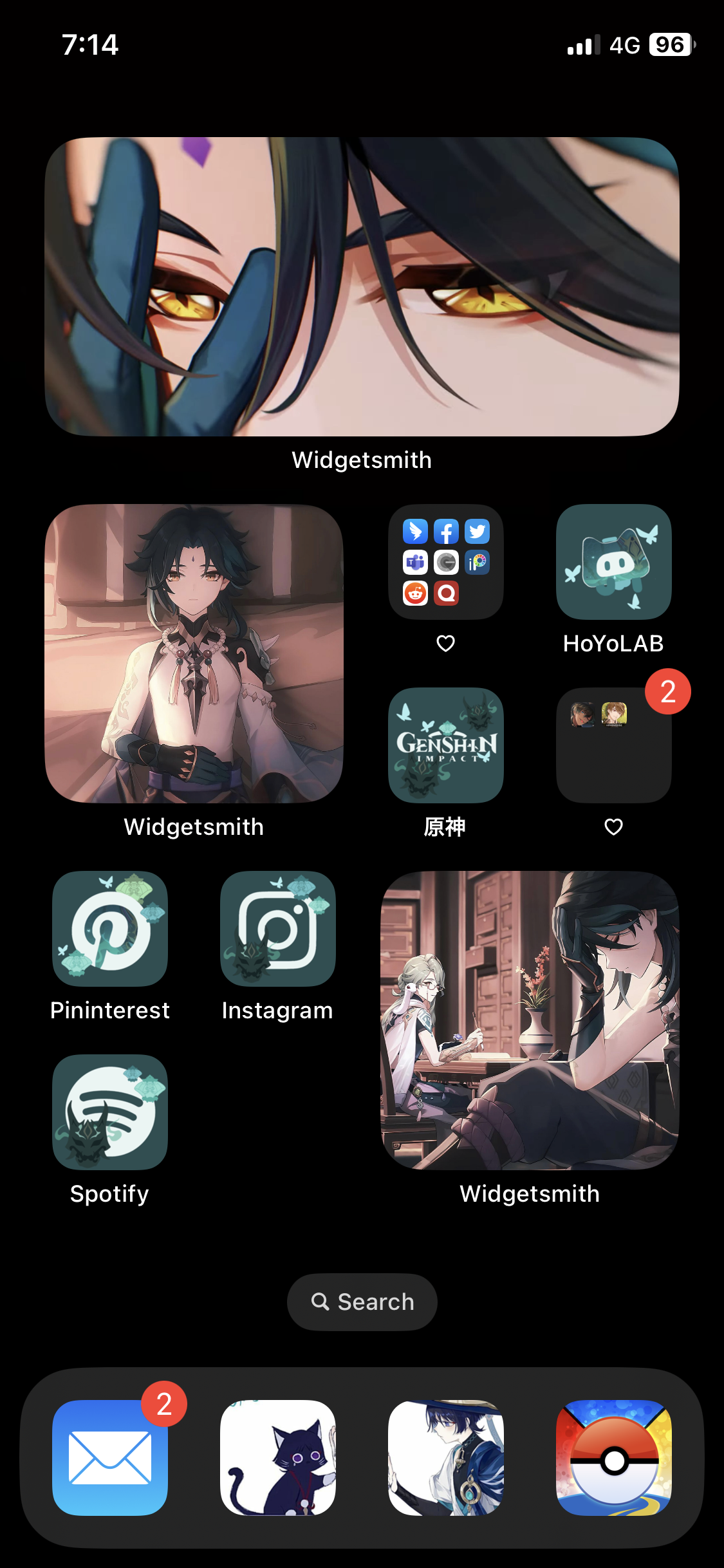 My home screens :) Genshin Impact | HoYoLAB