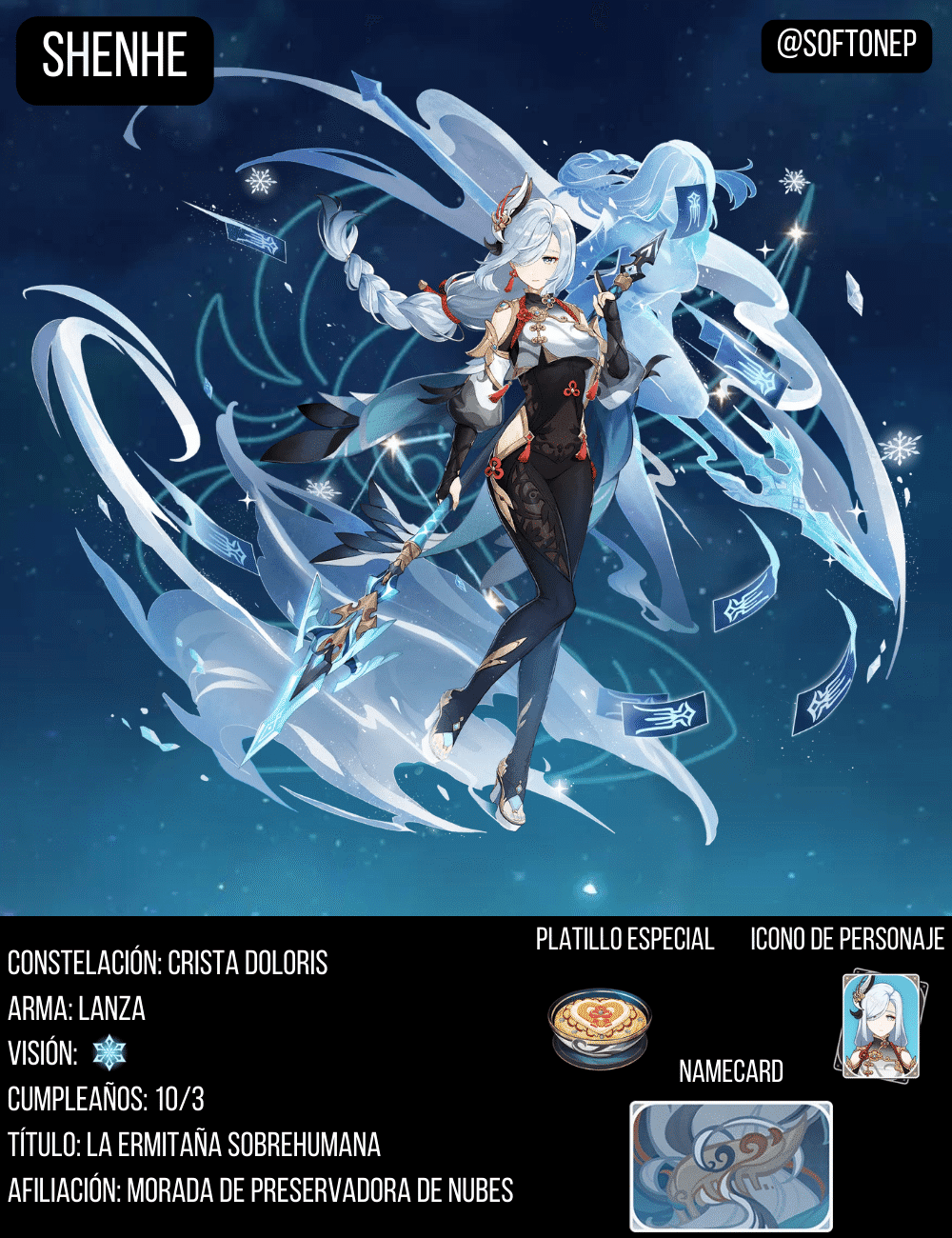 Build: Guía completa de Shenhe [Support] [Guía versión 3.5] | SoftoneP ...