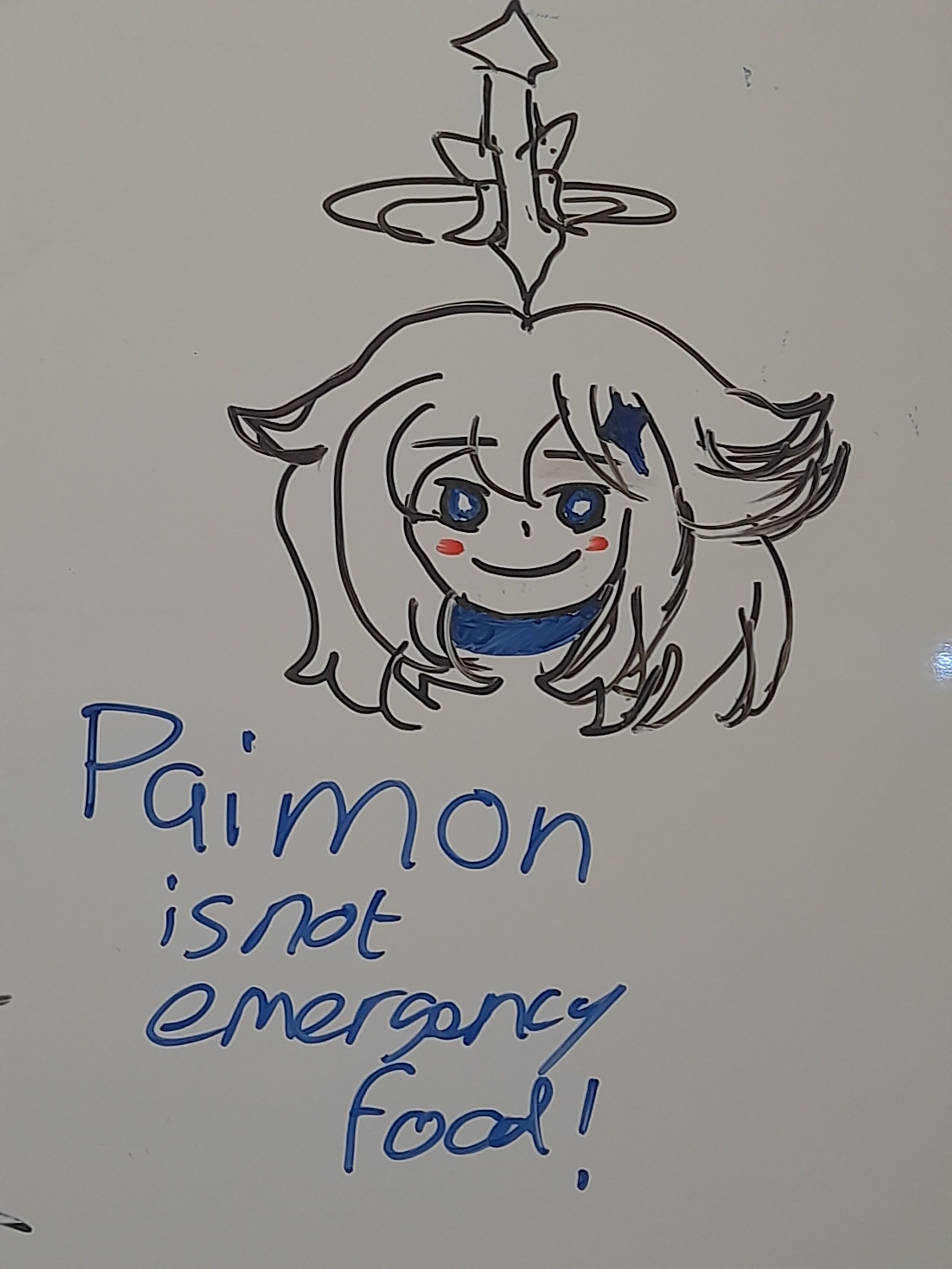 Two paimons. On a whiteboard Genshin Impact | HoYoLAB