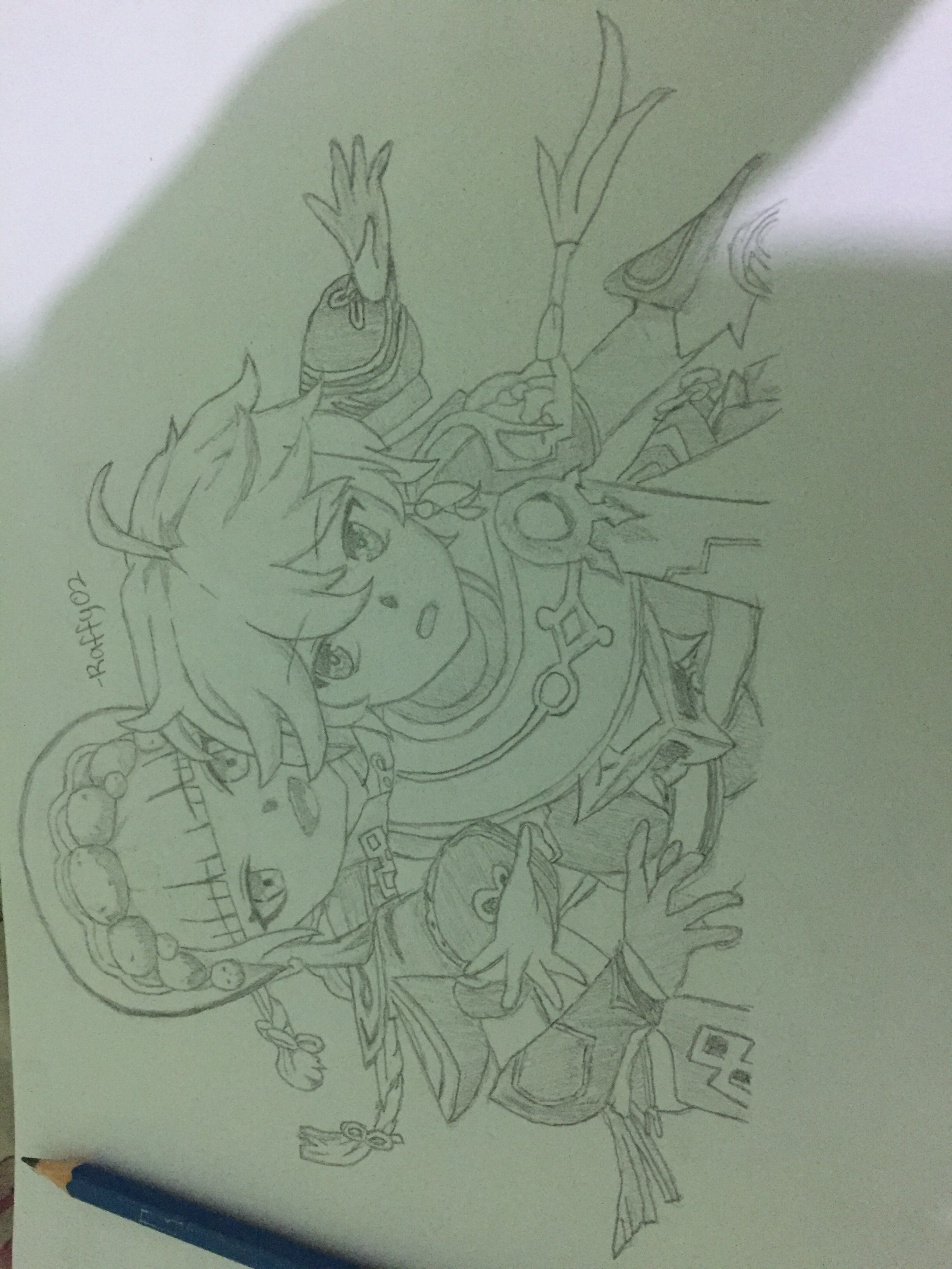 My drawing of Aether and Yunjin Genshin Impact | HoYoLAB