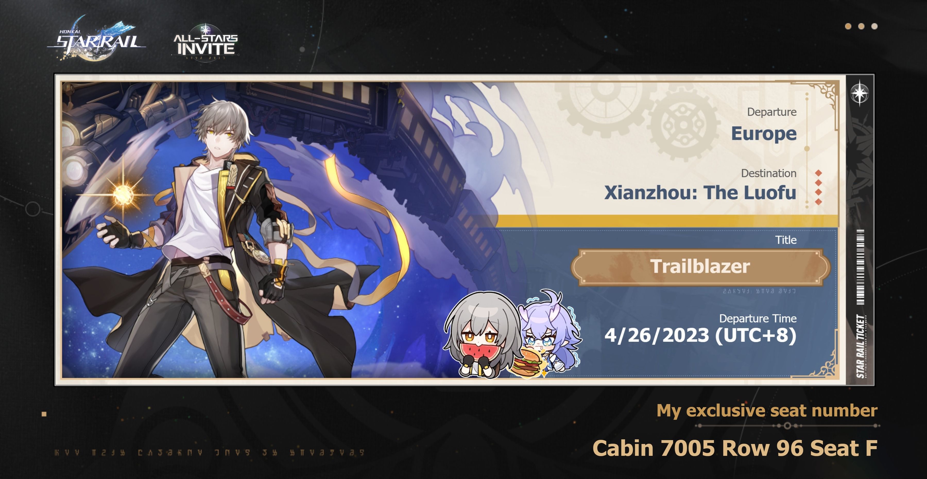 A train in the space Honkai: Star Rail | HoYoLAB