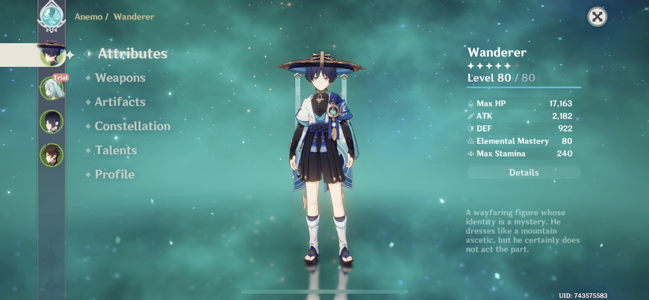 Wanderer build :D Genshin Impact | HoYoLAB