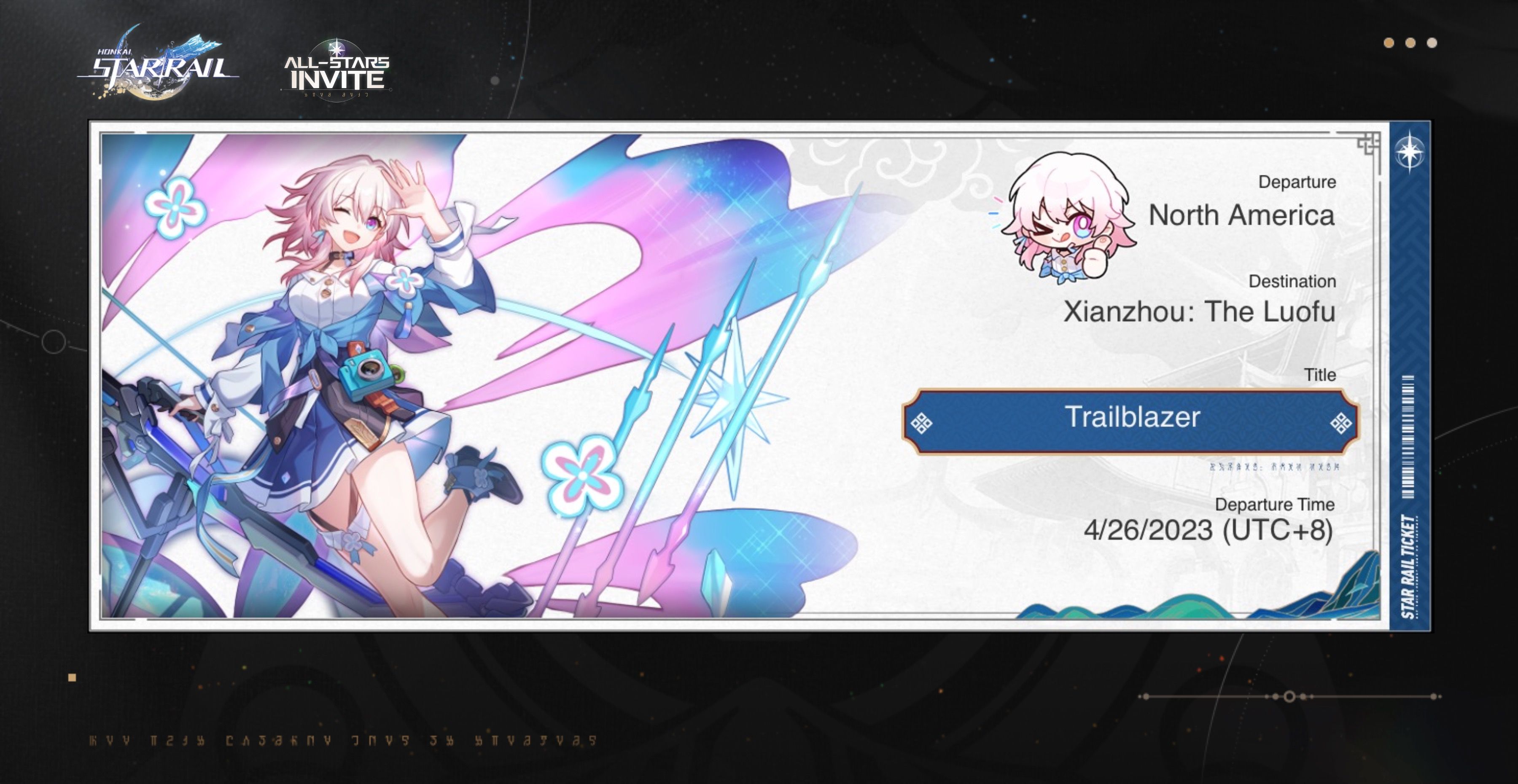 My boarding pass! Honkai: Star Rail | HoYoLAB