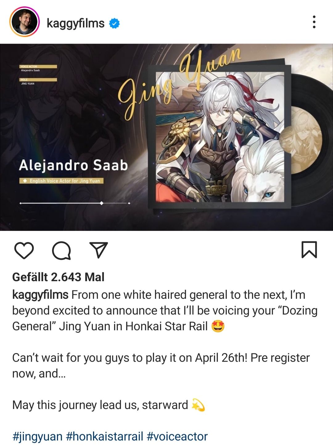 Cynos VA voices Ying Yuan 🥰♥️💜 Honkai: Star Rail | HoYoLAB