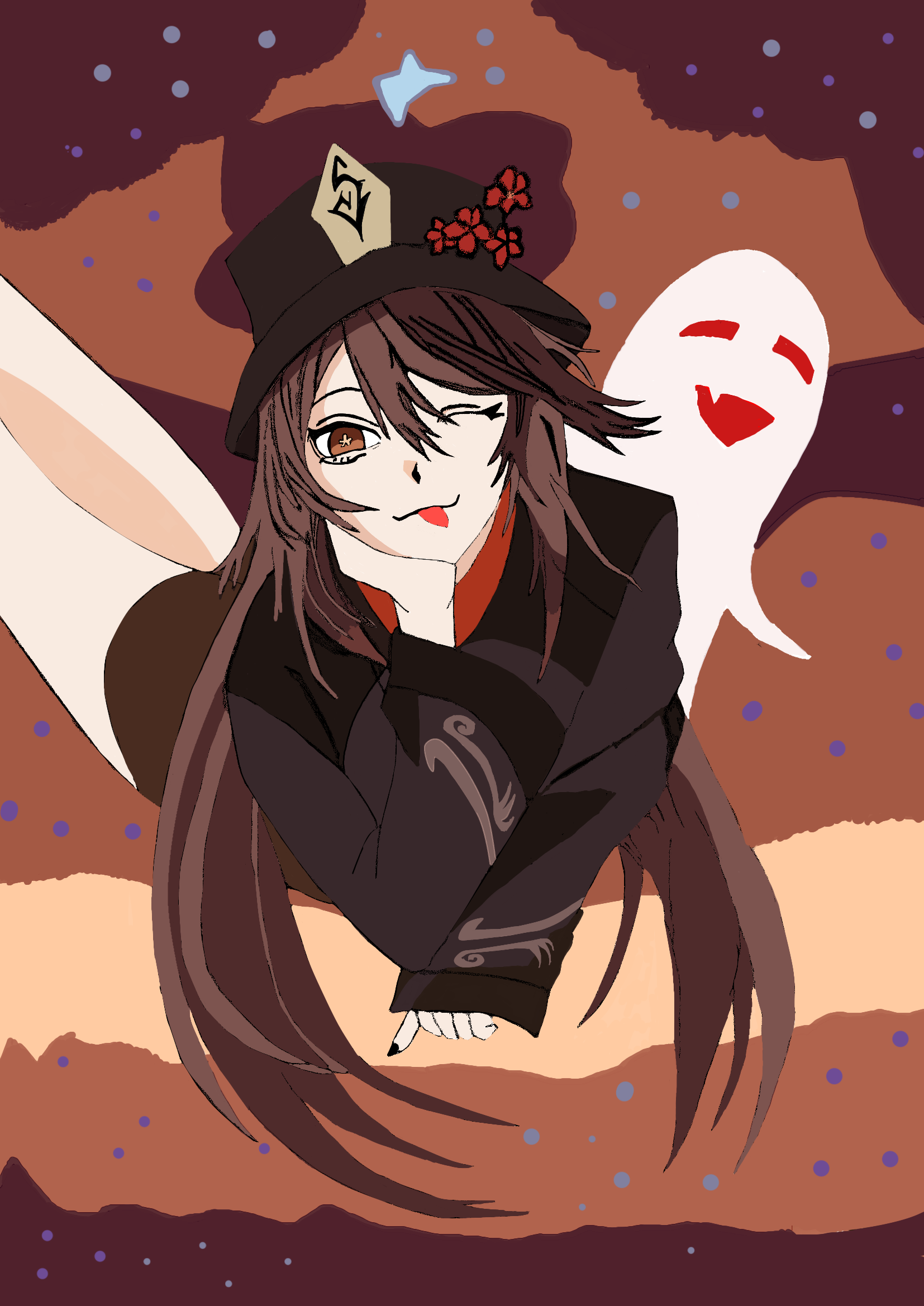 Hu Tao and her Ghost Friend Genshin Impact | HoYoLAB