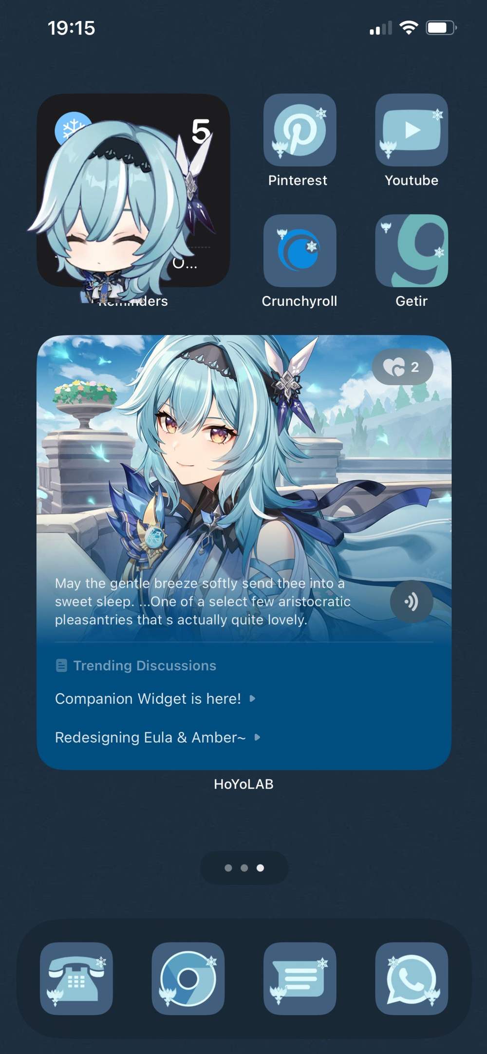 Eula Wallpaper with Widgets ️ Genshin Impact | HoYoLAB
