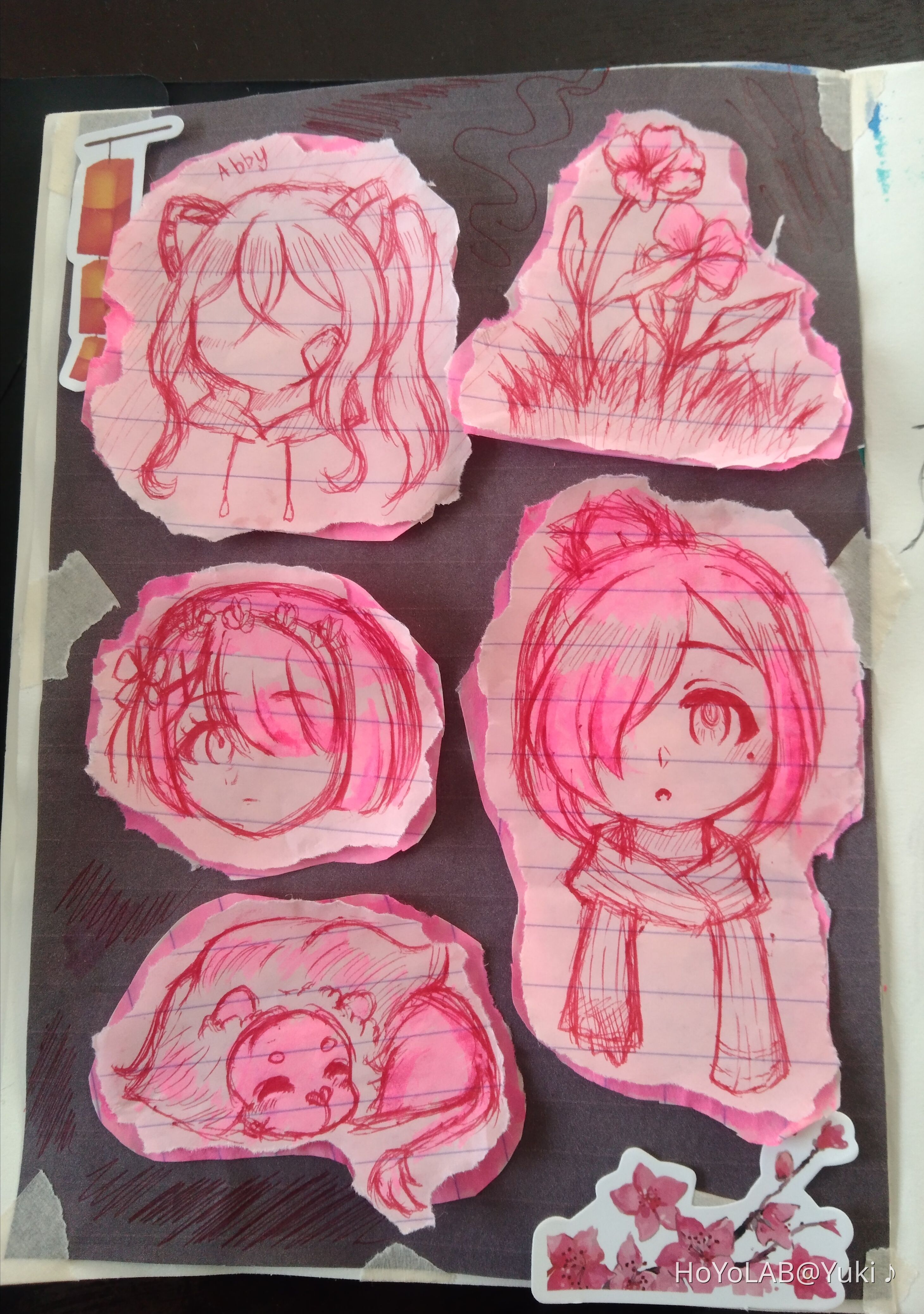 Pink 🌸 Sketch book pt.5 | HoYoLAB