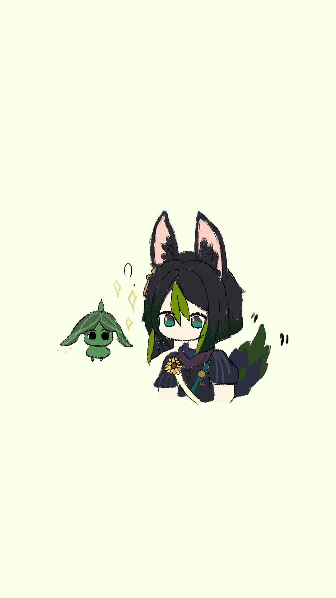 Chibi Cyno and Tighnari Genshin Impact | HoYoLAB