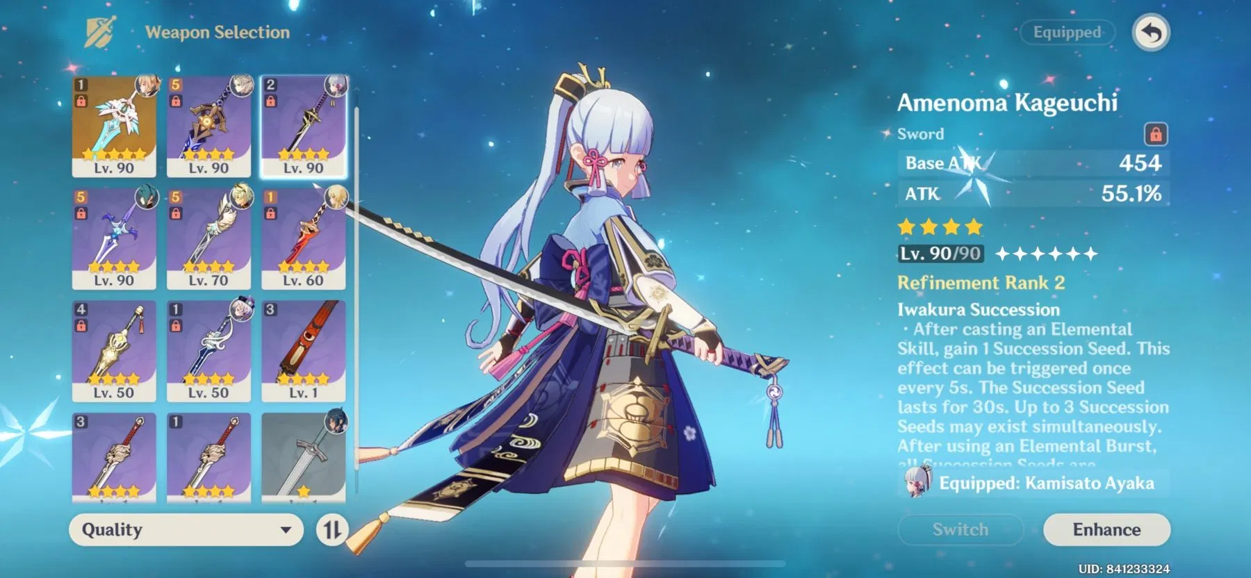 Ayaka Stats Genshin Impact | HoYoLAB