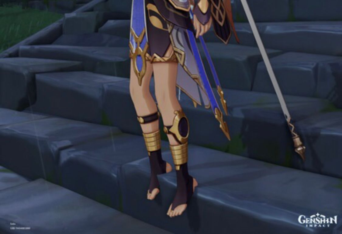 took this cute feet pic 😊 Genshin Impact | HoYoLAB