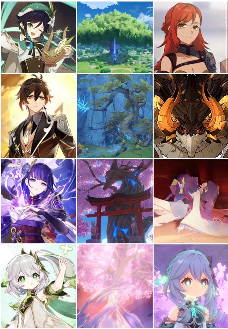 Daily Sightings #5- Every Archon has their own tree Genshin Impact ...