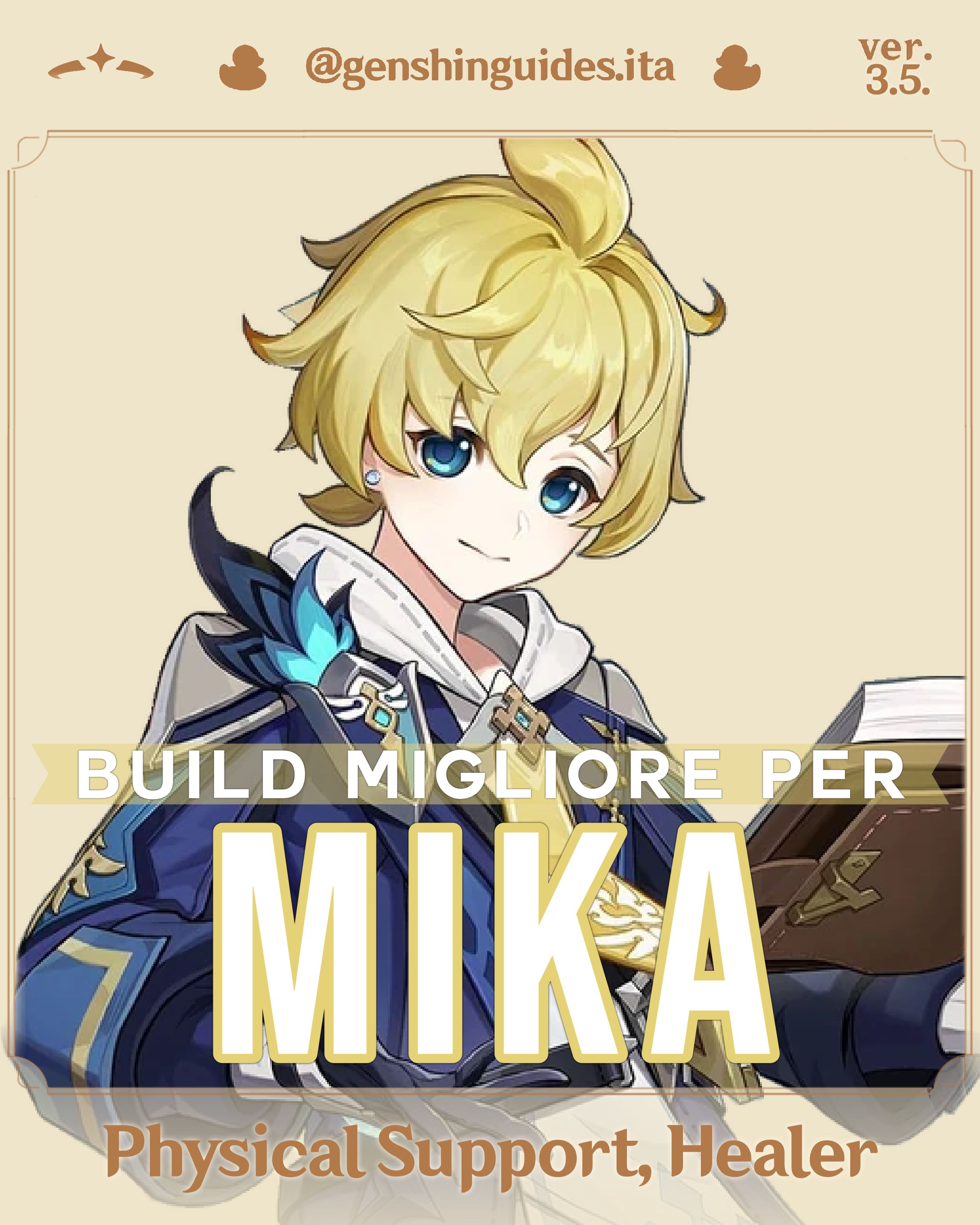 [3.5] Build migliore per Mika (Physical Support, Healer) Genshin Impact ...
