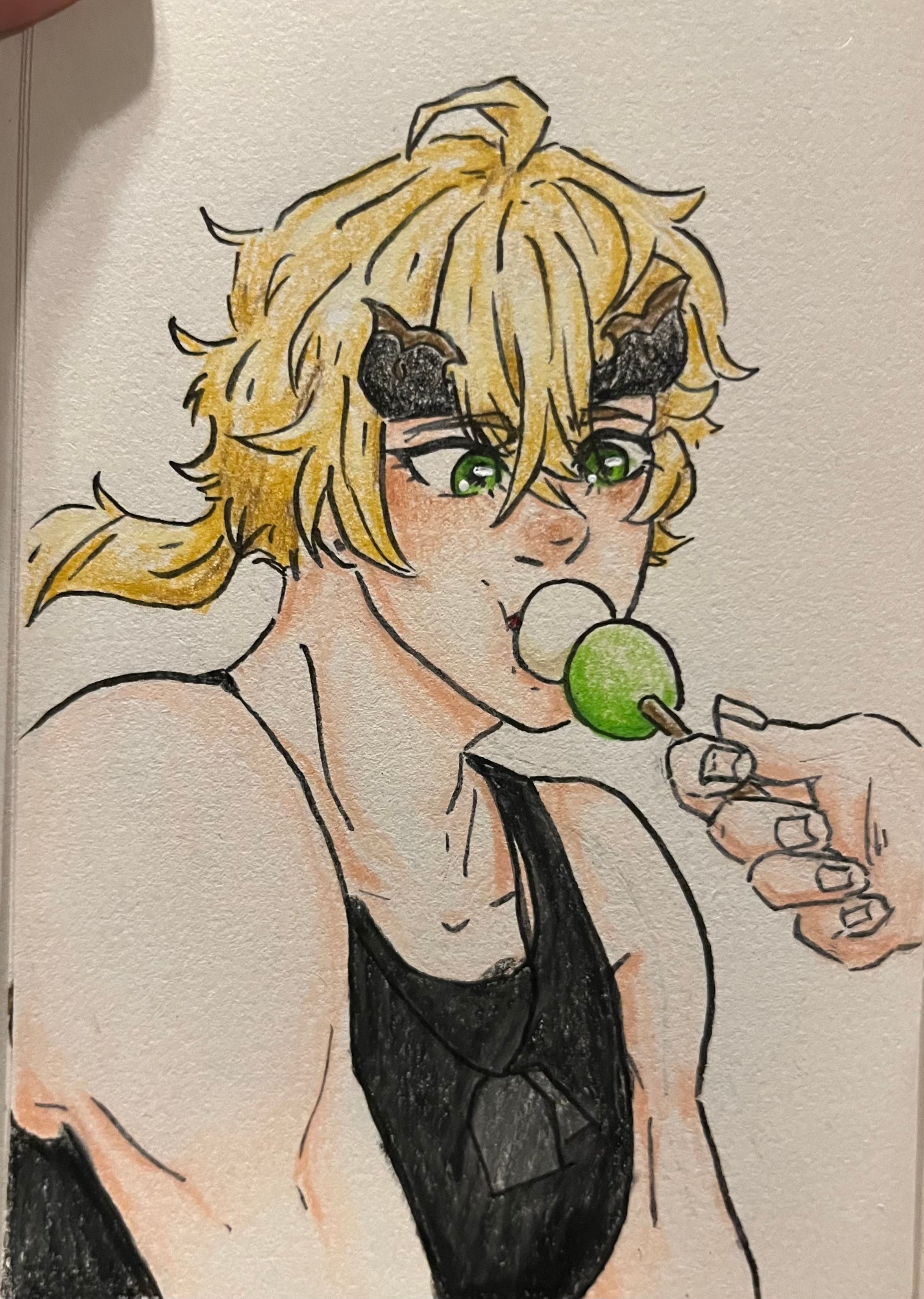 Thoma eating dango! Genshin Impact | HoYoLAB