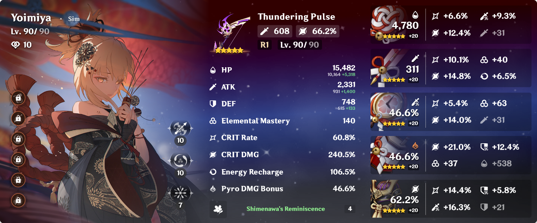 My Yoimiya Build~ (UPDATED) Genshin Impact | HoYoLAB