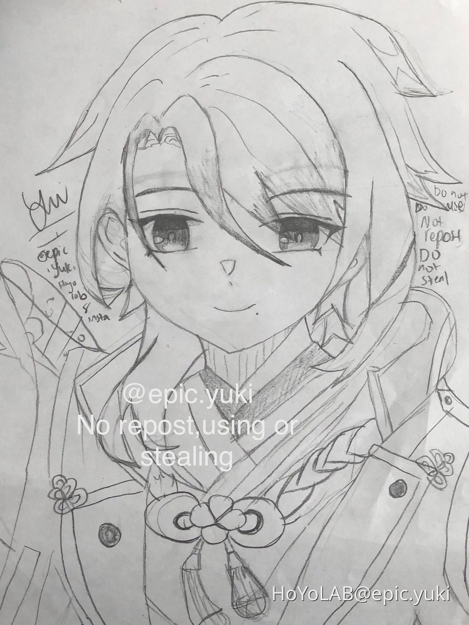 Quick Ayato drawing Genshin Impact | HoYoLAB