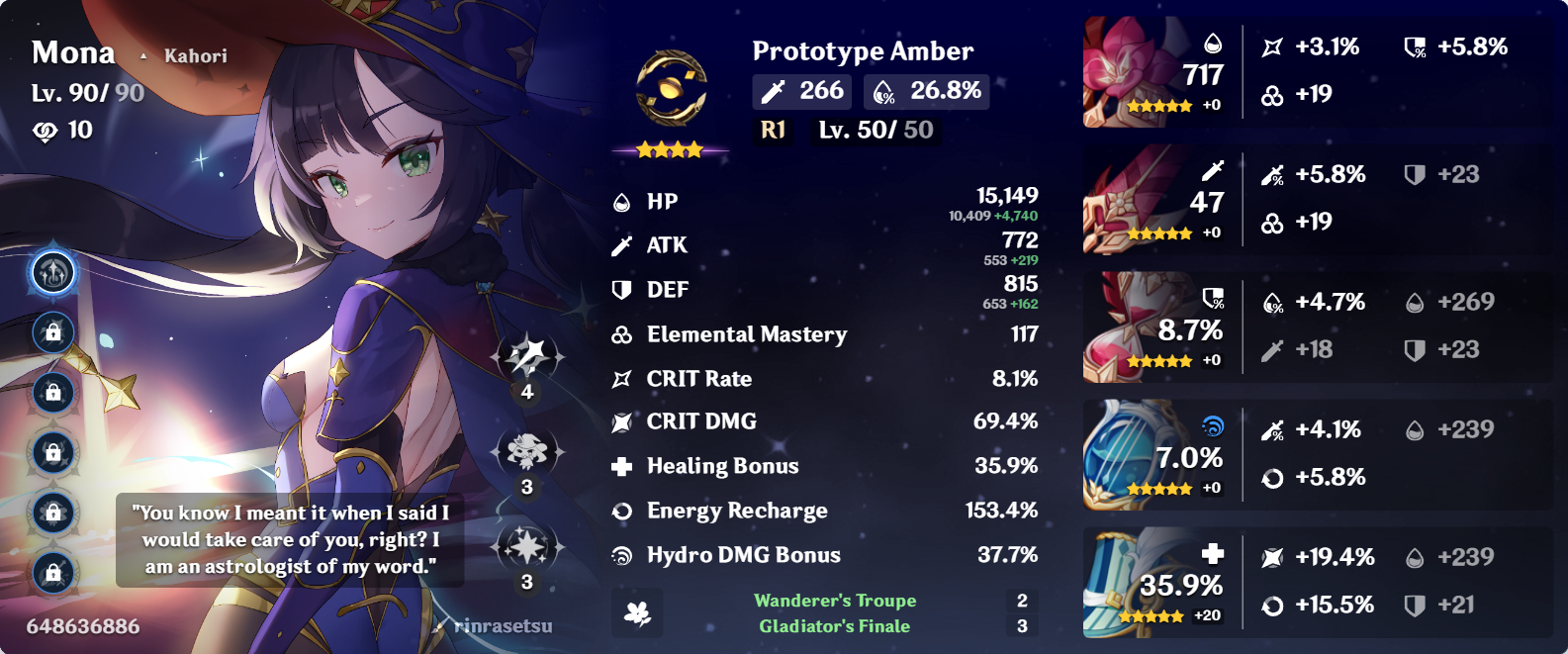 Yes, Mona can also heal, too! Genshin Impact | HoYoLAB