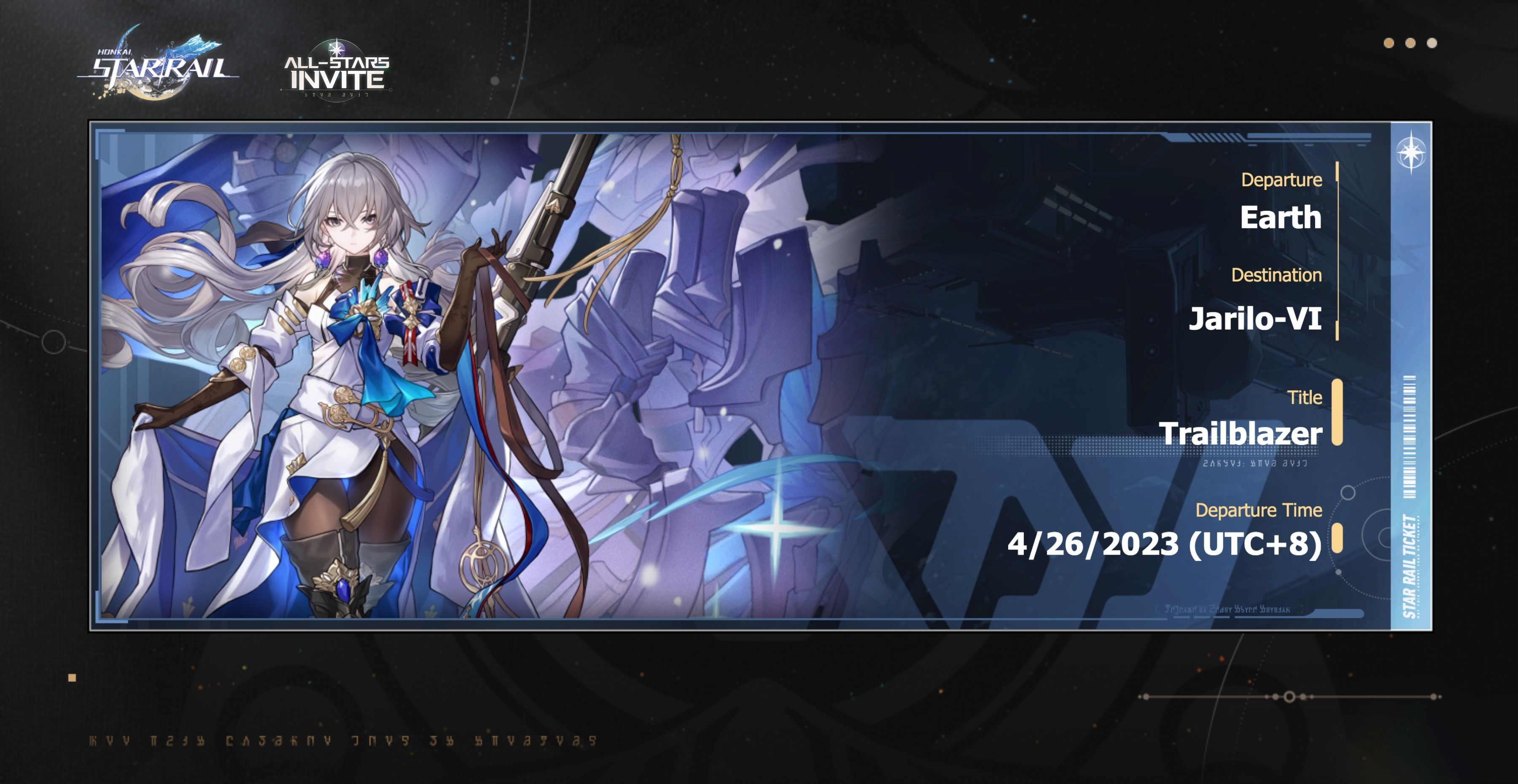 Star Rail Pre-Registration: What’s Your Seat Number? Honkai: Star Rail ...