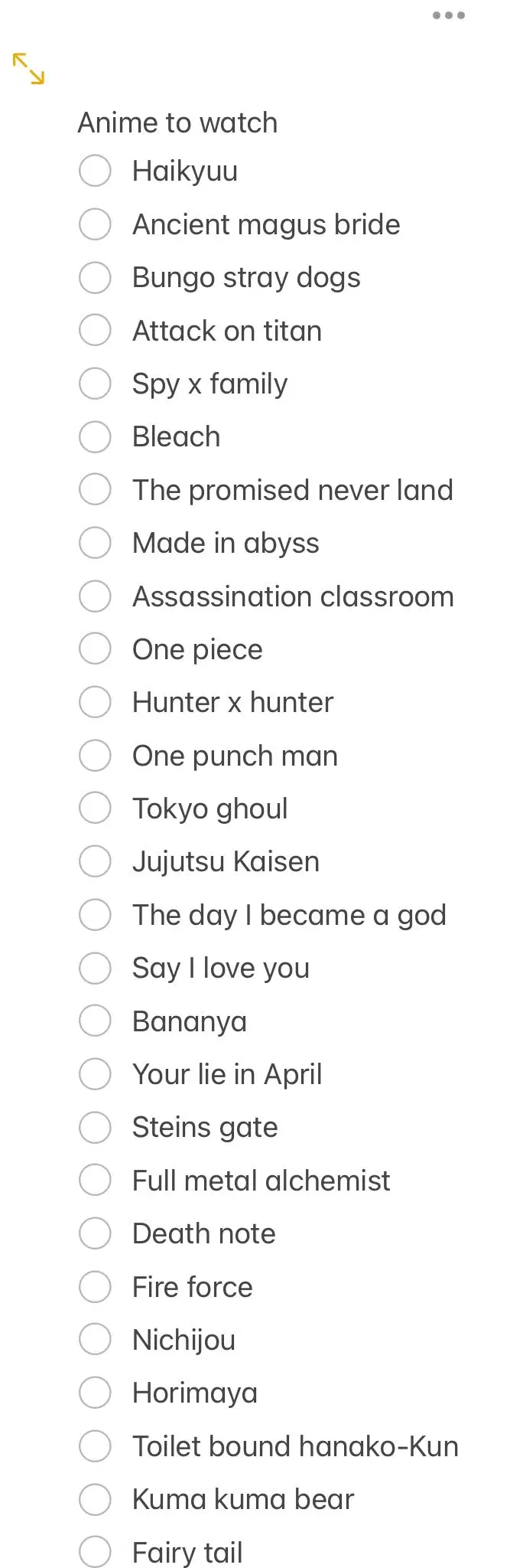 anime examples list