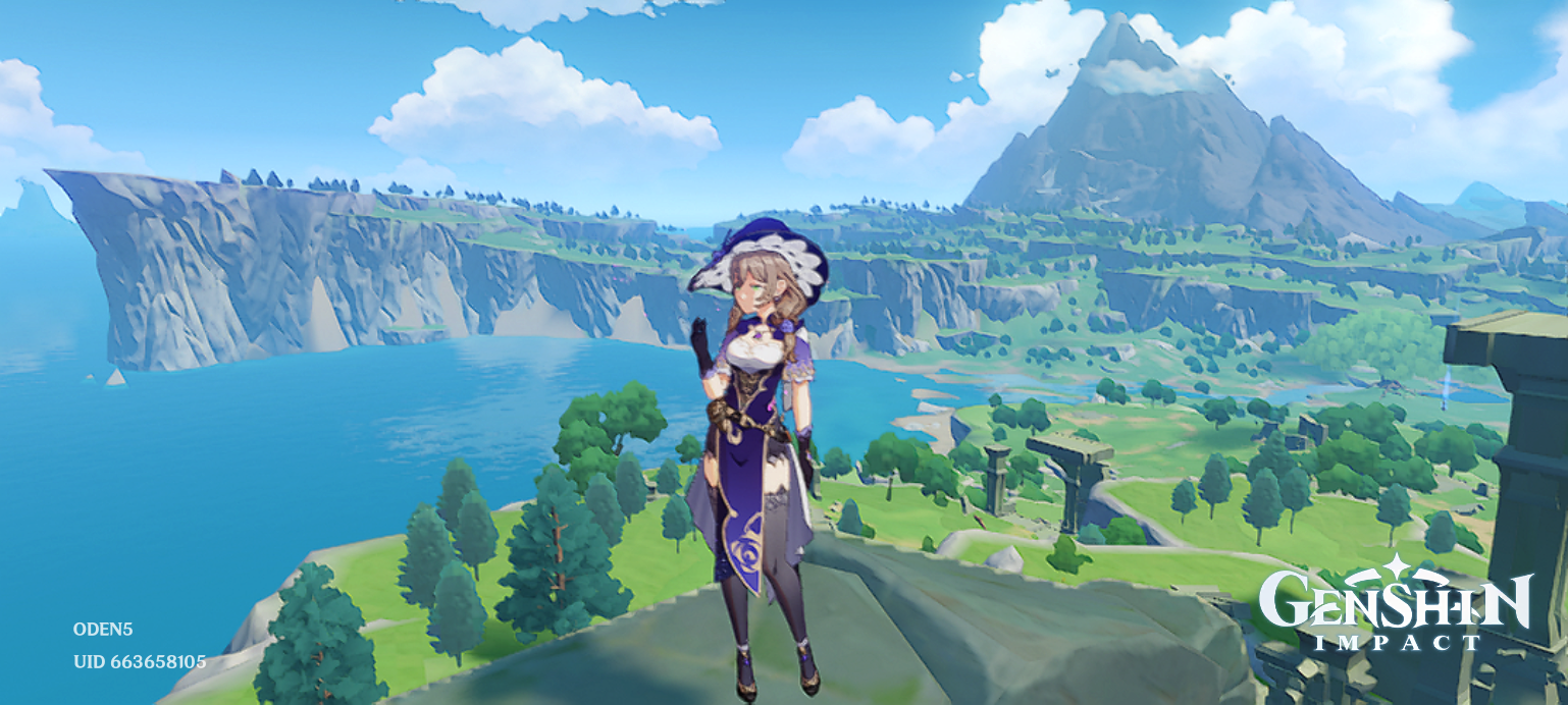 Checking out the view of the mountain. Genshin Impact | HoYoLAB