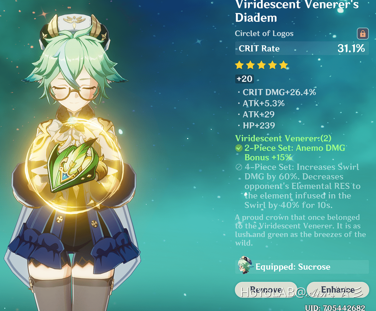 My Main-Dps Sucrose build (ꈍᴗꈍ) ₊˚⊹♡ Genshin Impact | HoYoLAB