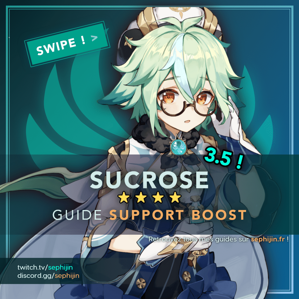 [Guides pour la version 3.5] Guide Sucrose support BOOST Genshin Impact ...