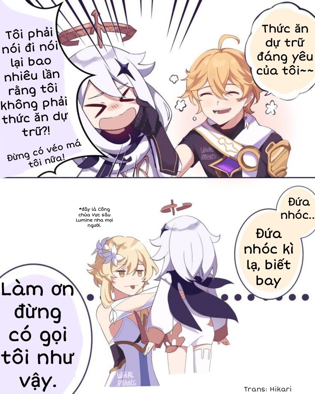 Paimon trong mắt hai anh em Aether và Lumine Genshin Impact | HoYoLAB