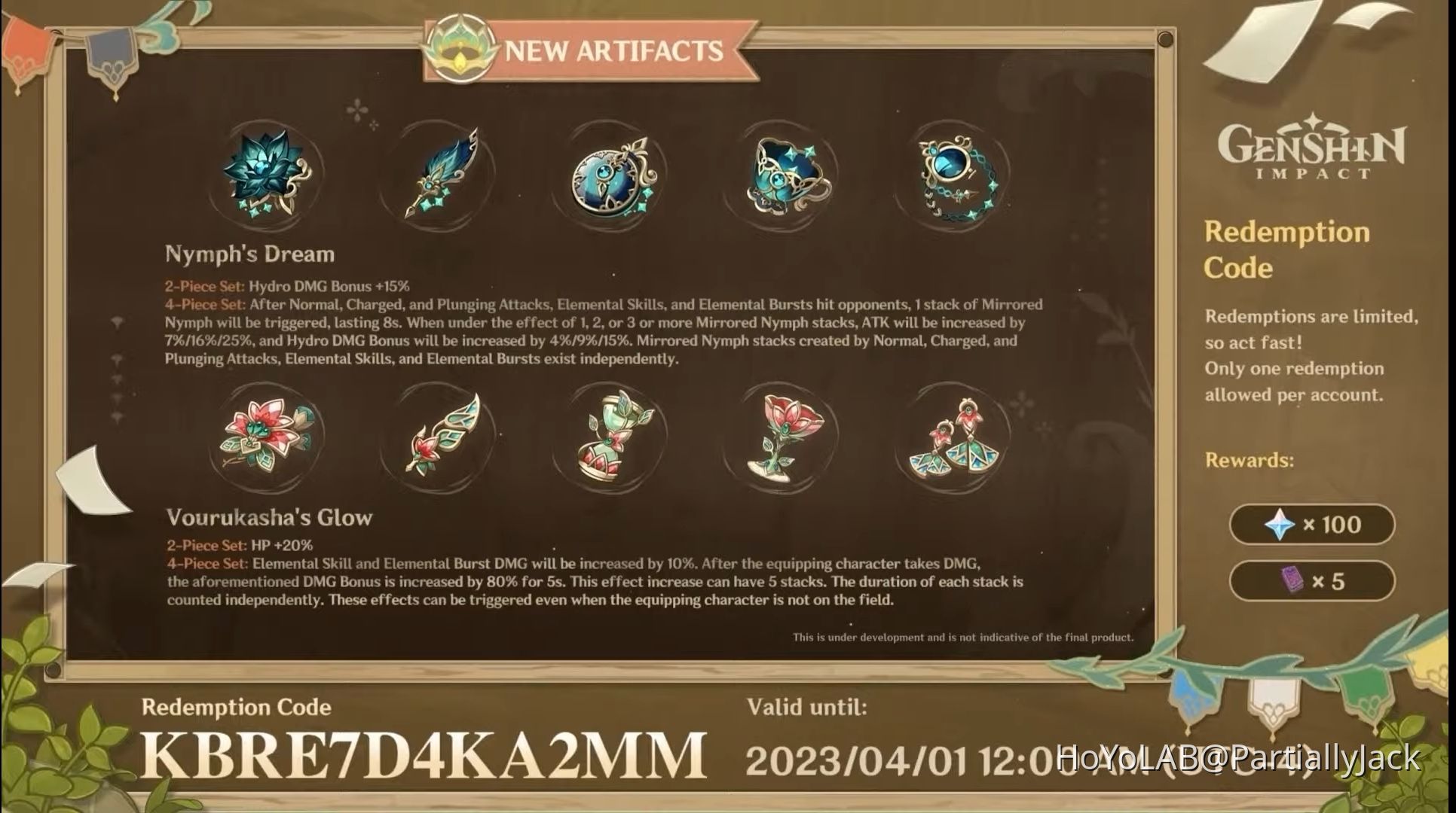 Second Code! (Genshin Impact 3.6) Genshin Impact | HoYoLAB