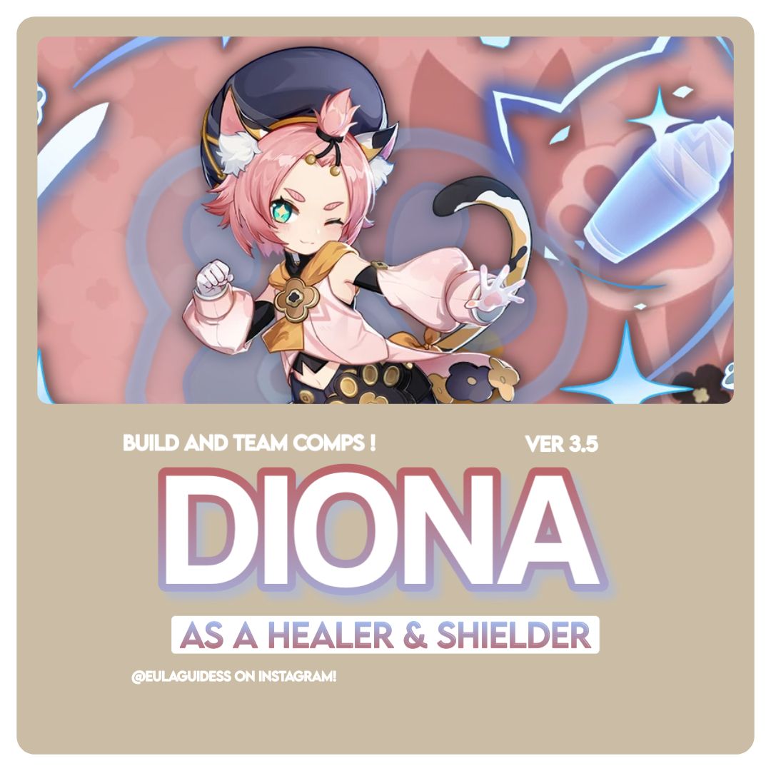 [ VER 3.5 ] Best build for Diona as an Healer and Shielder Genshin ...