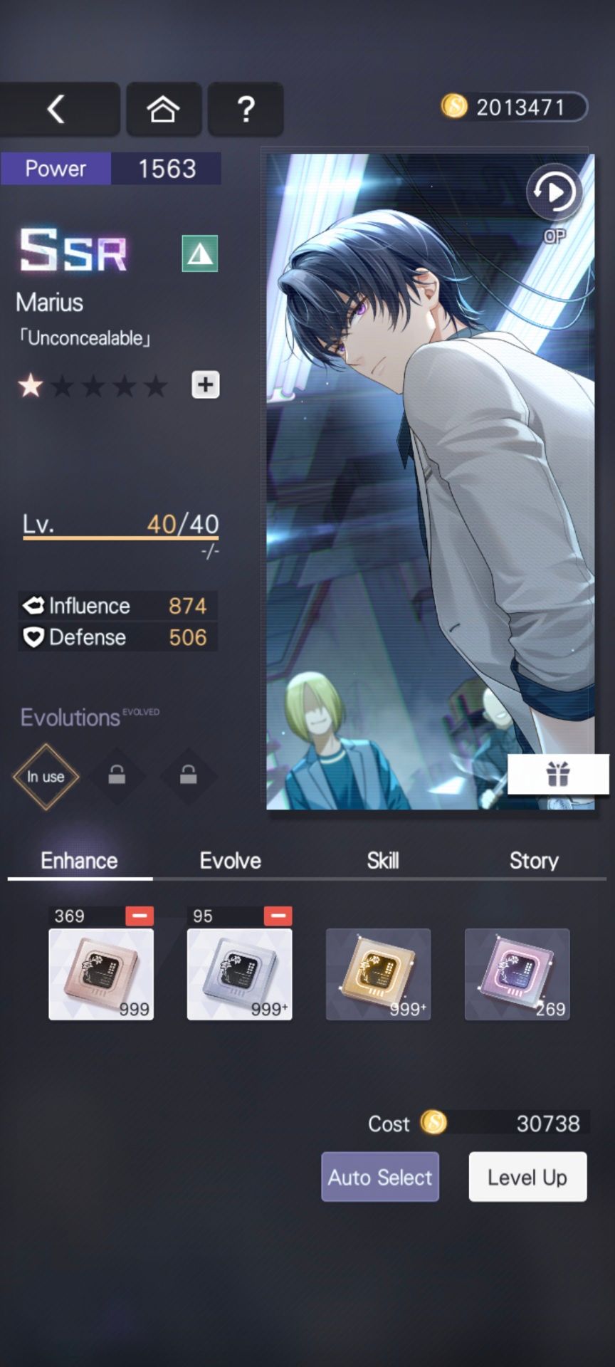 Level up Marius Card Tears of Themis | HoYoLAB