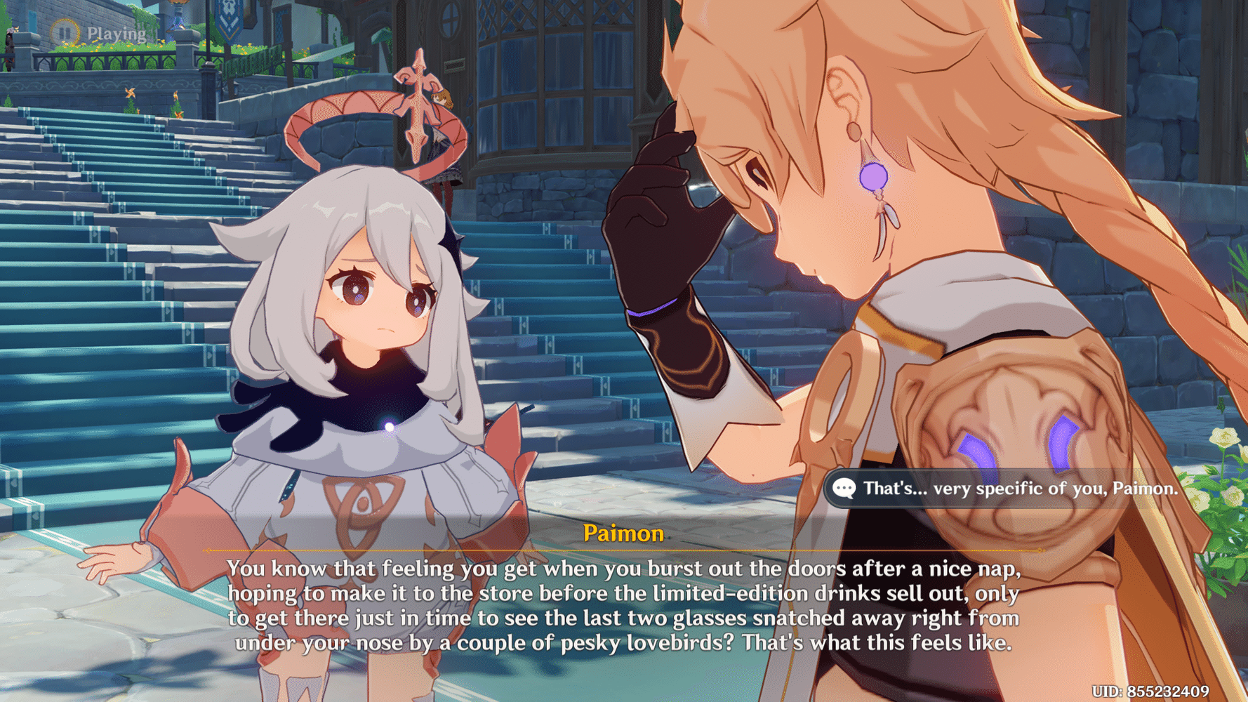 Paimon and the Traveller - Windblume's Breath Evocation (1/?) Genshin ...