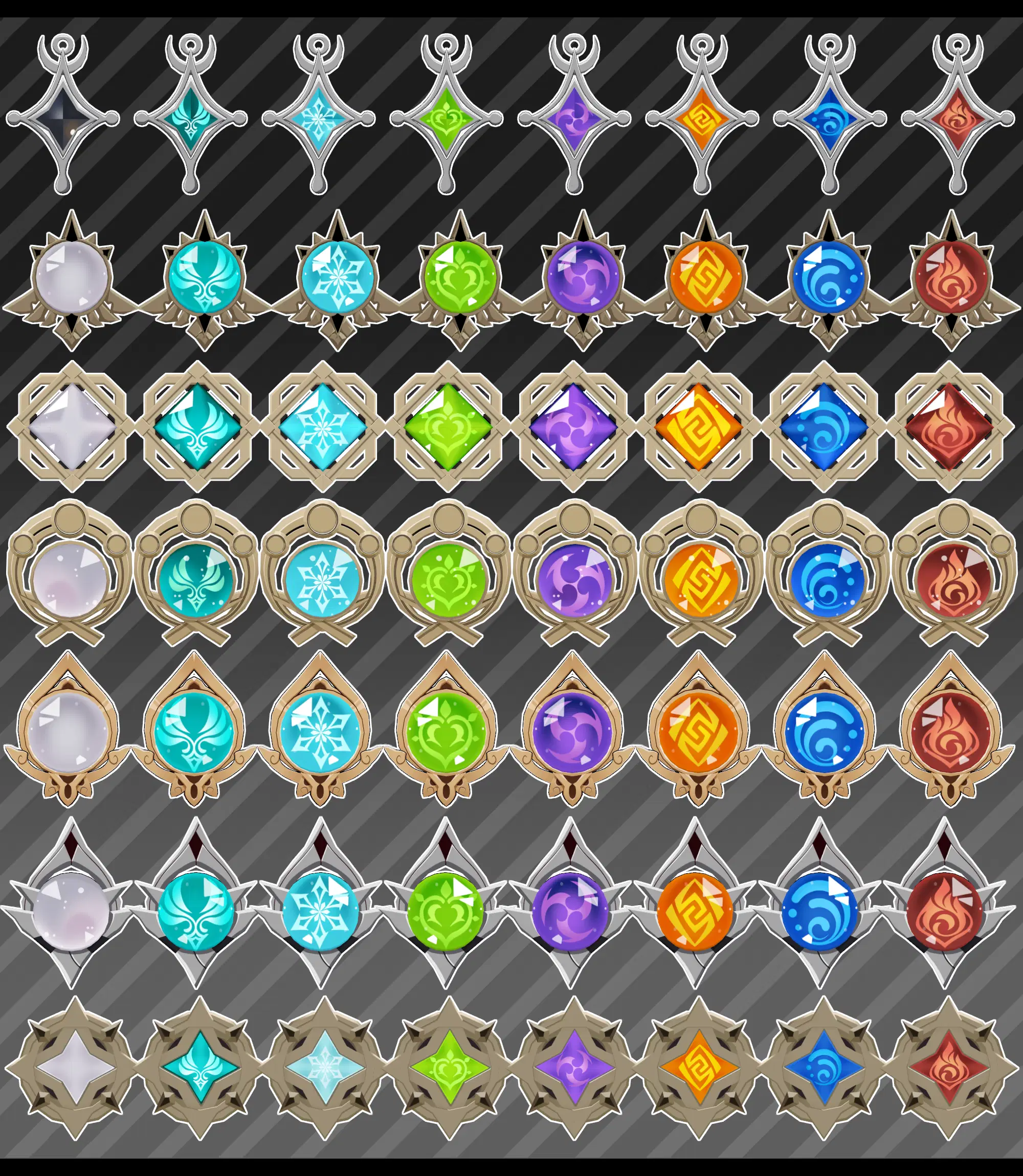 🔥 🪽Types of Vision styles🪽 🔥 Genshin Impact | HoYoLAB