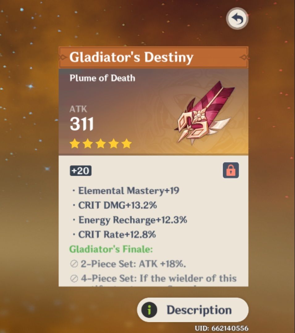 First lvl 20 Artifact Genshin Impact | HoYoLAB