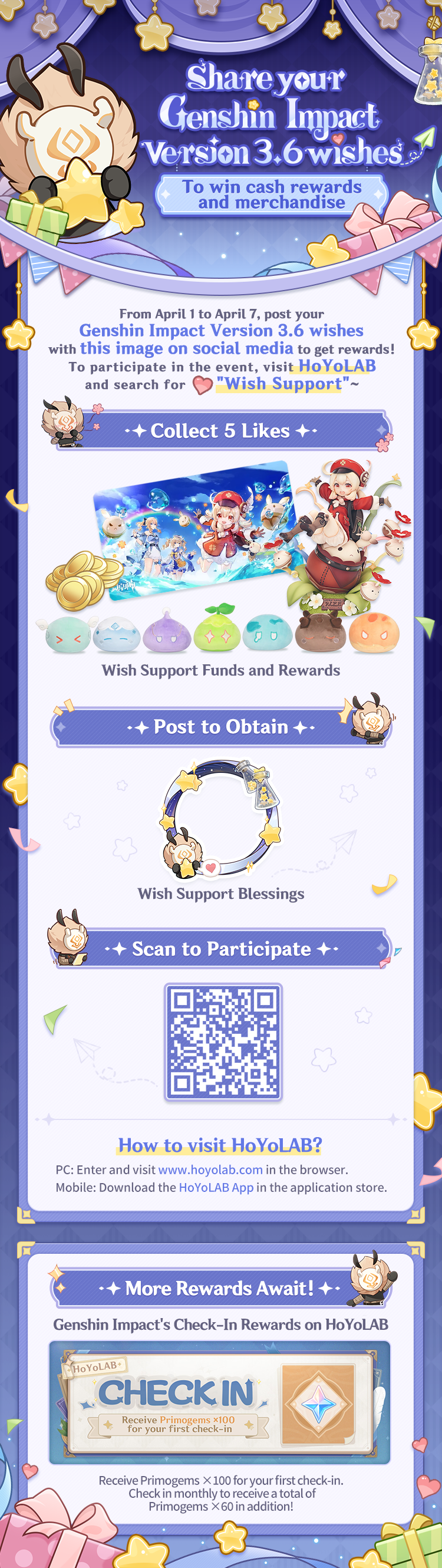 Genshin Impact 3.6 Event for possible in-game & real life rewards! 🟣 ...