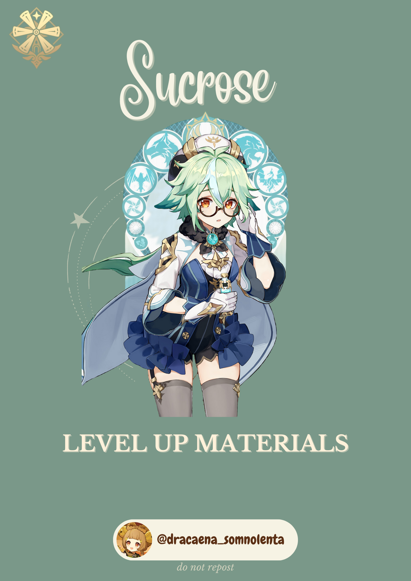 Sucrose level up materials! Genshin Impact | HoYoLAB