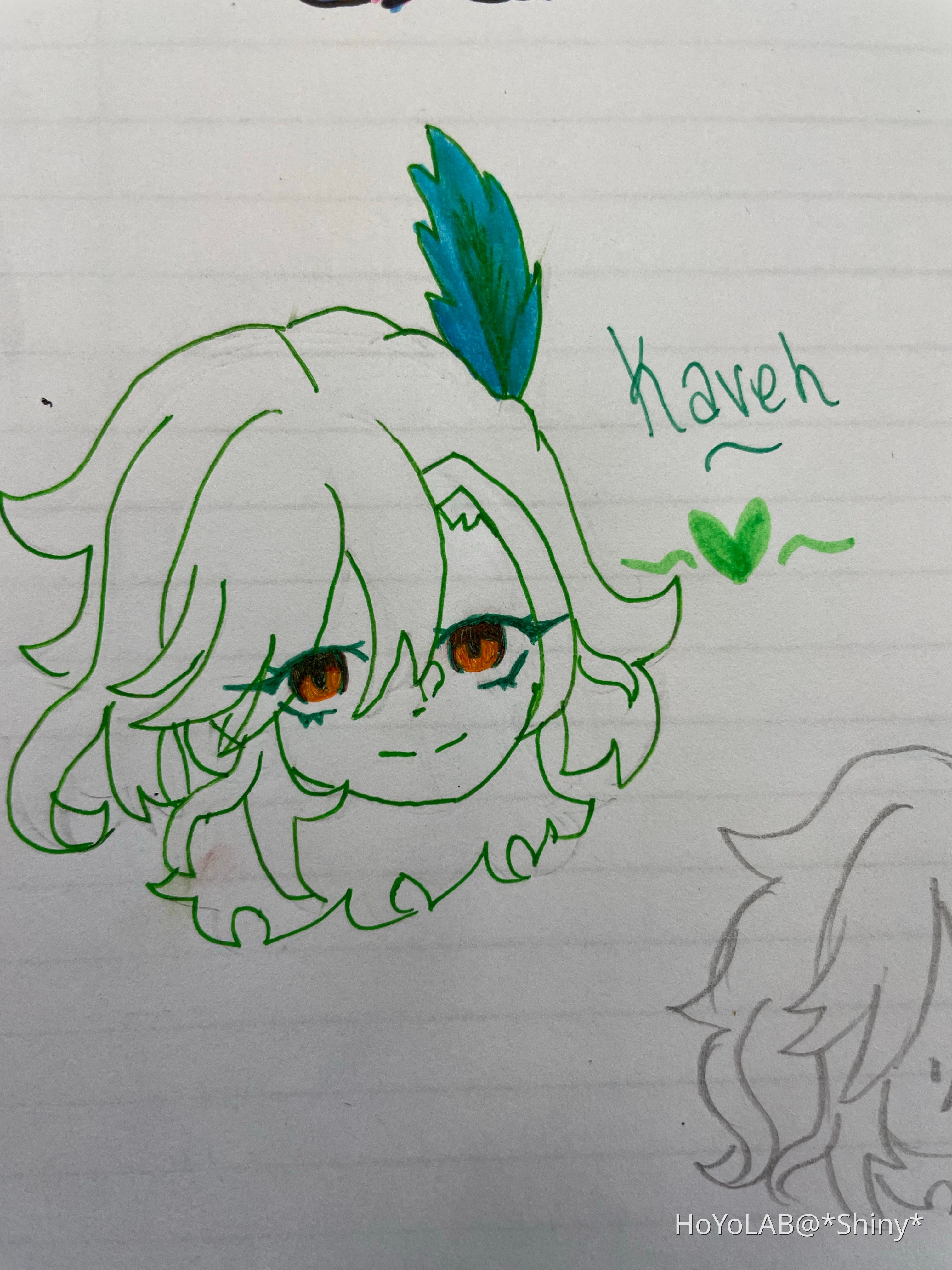 Kaveh doodle I did instead of paying attention in history class Genshin ...