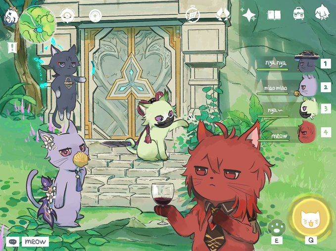 Meow meow! ..Meow (=‘•x•`=)ᕤ Genshin Impact | HoYoLAB