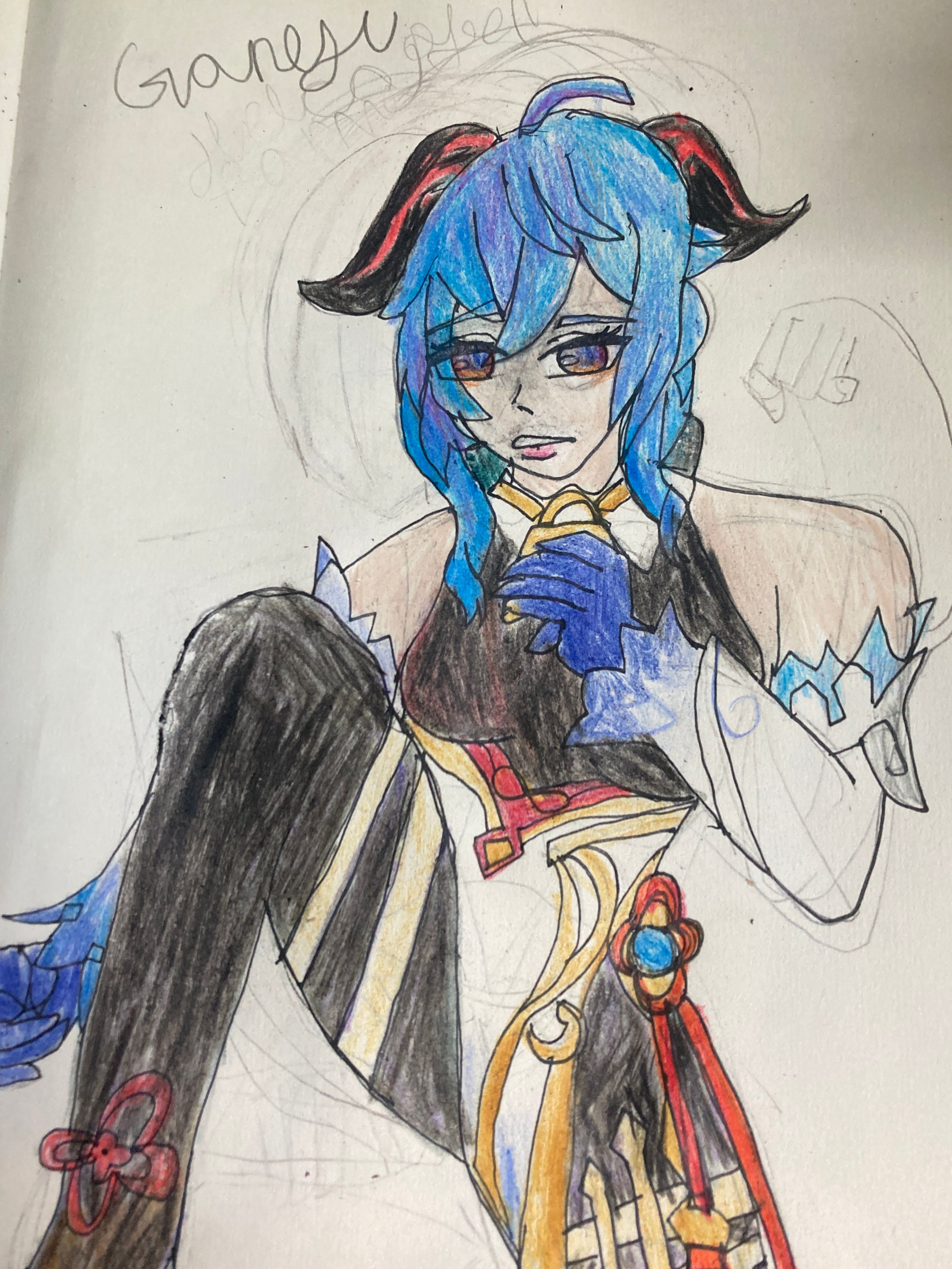 Ganyu drawing!! ☺️ Genshin Impact | HoYoLAB