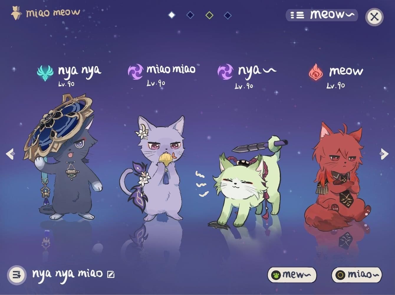 Meow meow meow P/s: Bả này vẽ đẹp quá trời😂🤣 Genshin Impact | HoYoLAB