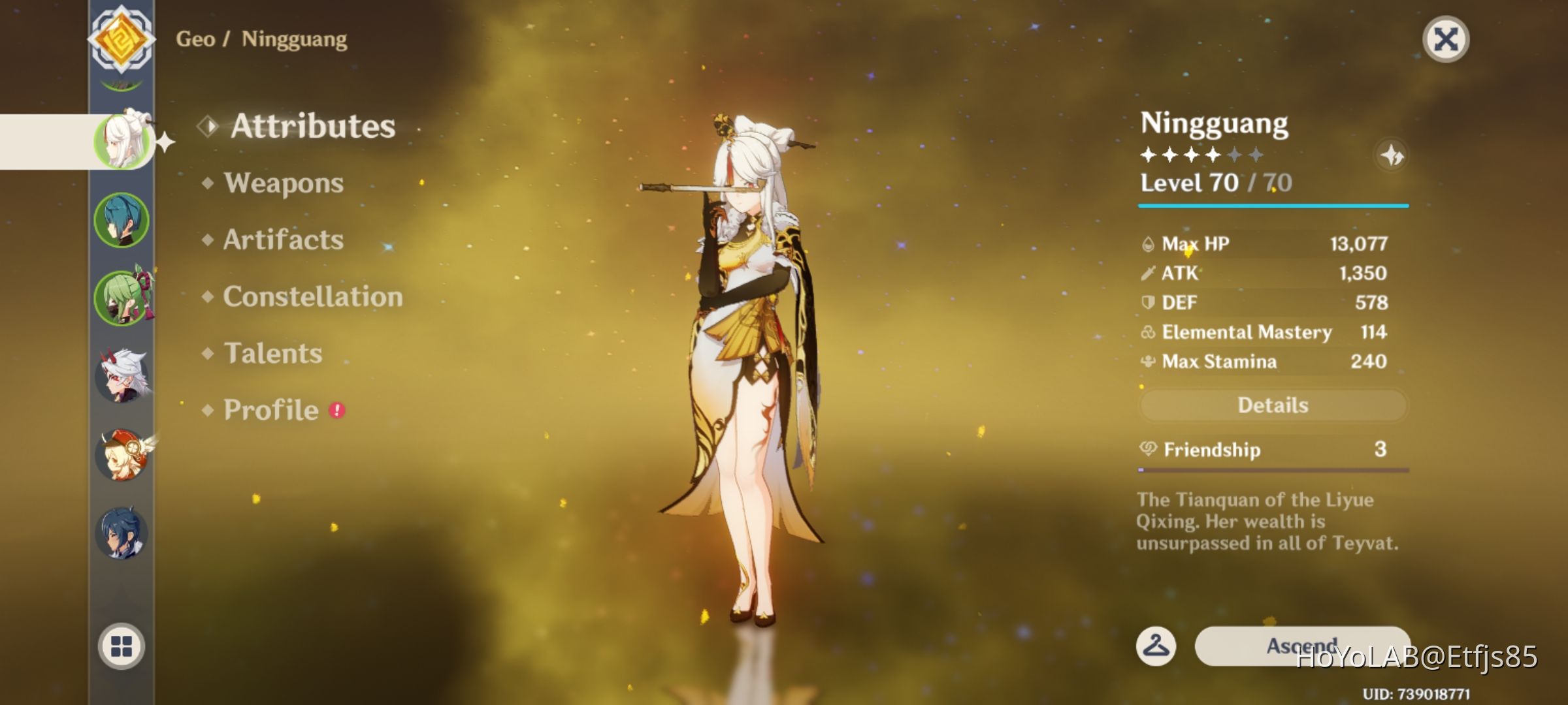 Building ningguang- looking for a circlet to aim for 2 piece gladiator ...