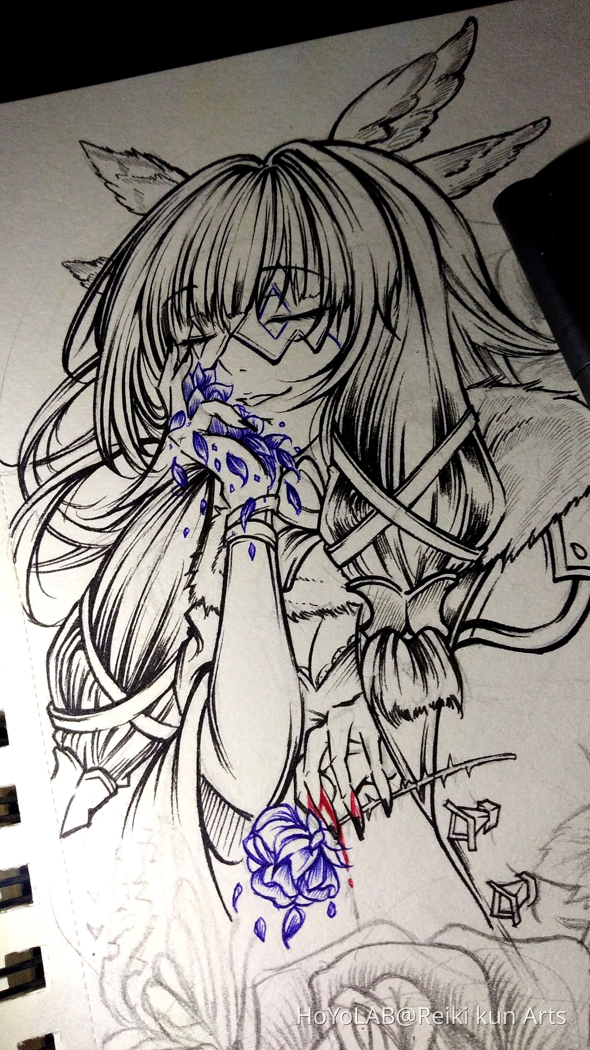 Columbina sketch | Outlines Genshin Impact | HoYoLAB