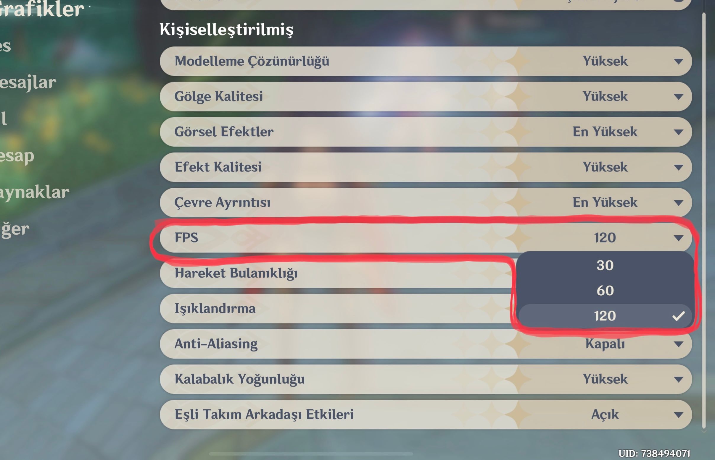 PC de neden 120 fps yok?? Genshin Impact | HoYoLAB