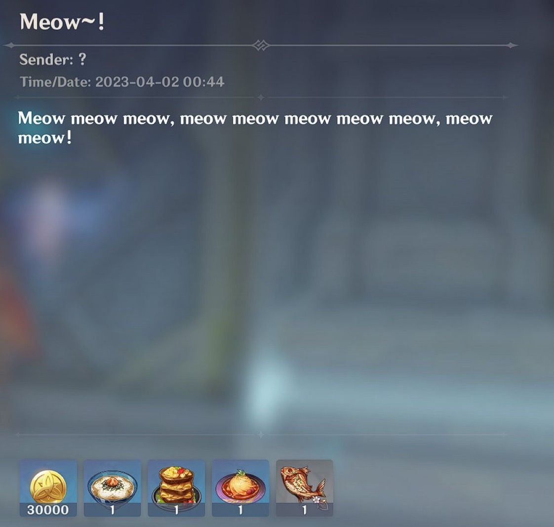 Meow Code : 4BQYGWQ9HTR5 Genshin Impact | HoYoLAB