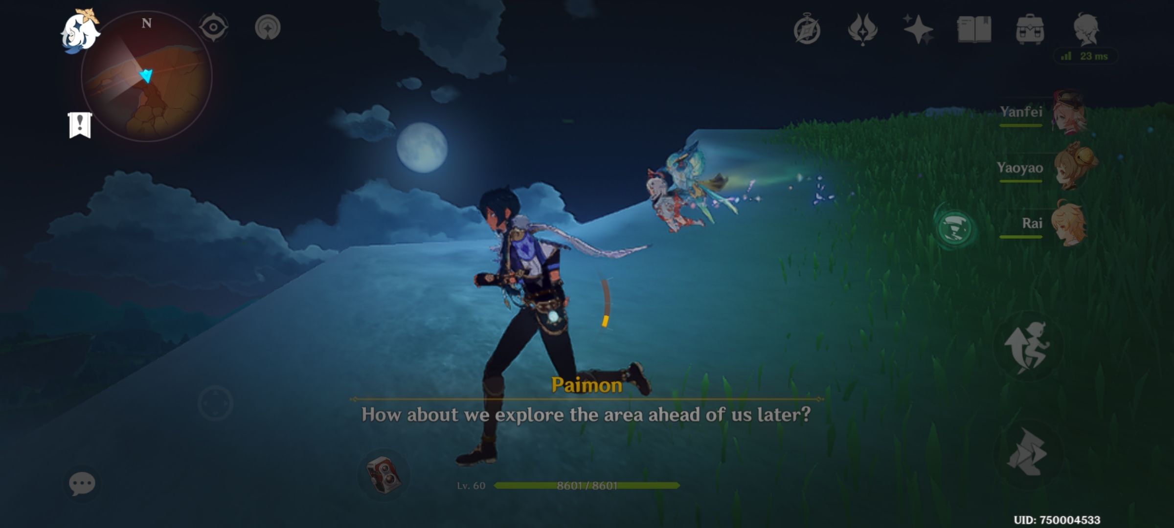 Paimon pushing Kaeya off a cliff Genshin Impact | HoYoLAB